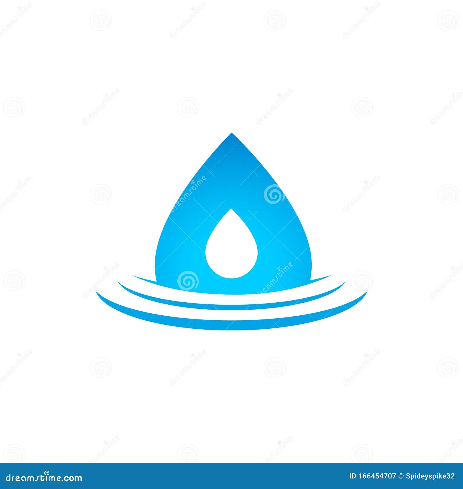 Abstract Sign of Water Droplet and Ripple Stock Vector - Illustration ...