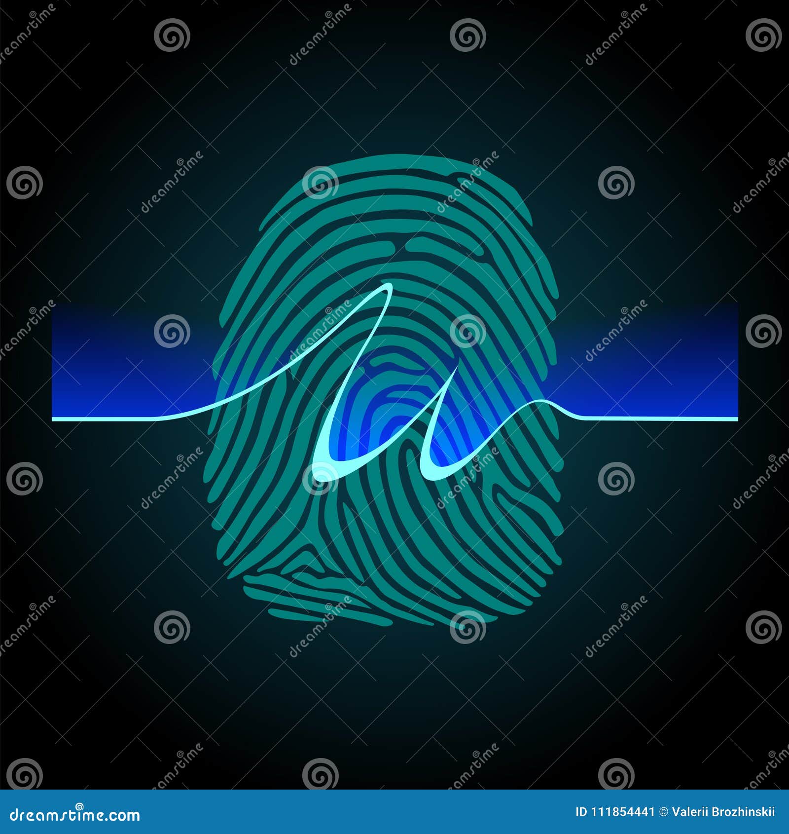 Abstract Signature On Fingerprint Background, Fingerprints Scanning ... Abstract Signature On Fingerprint Background, Fingerprints Scanning ...