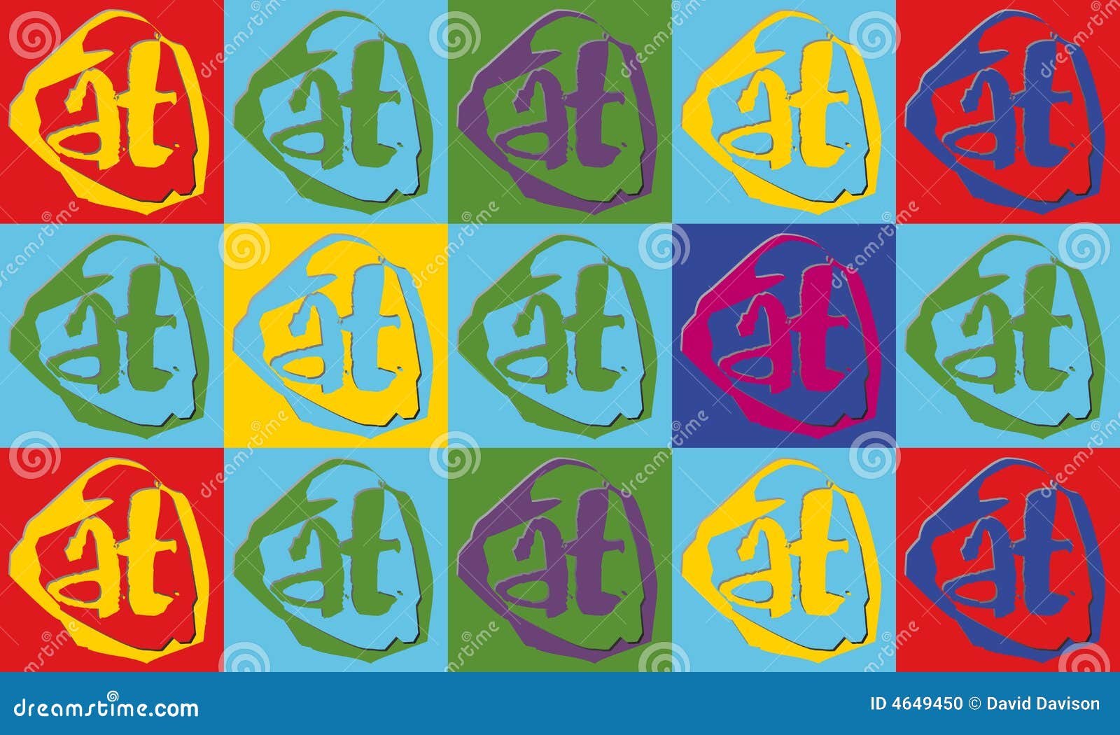 Abstract at signs stock illustration. Illustration of colored - 4649450