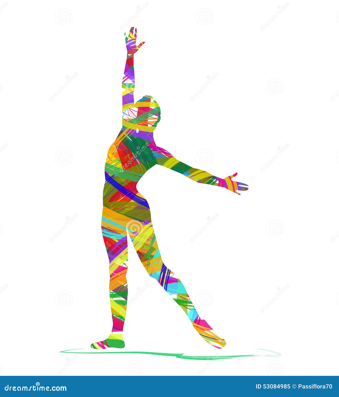 Abstract Silhouette of a Dancer Stock Vector - Illustration of ...
