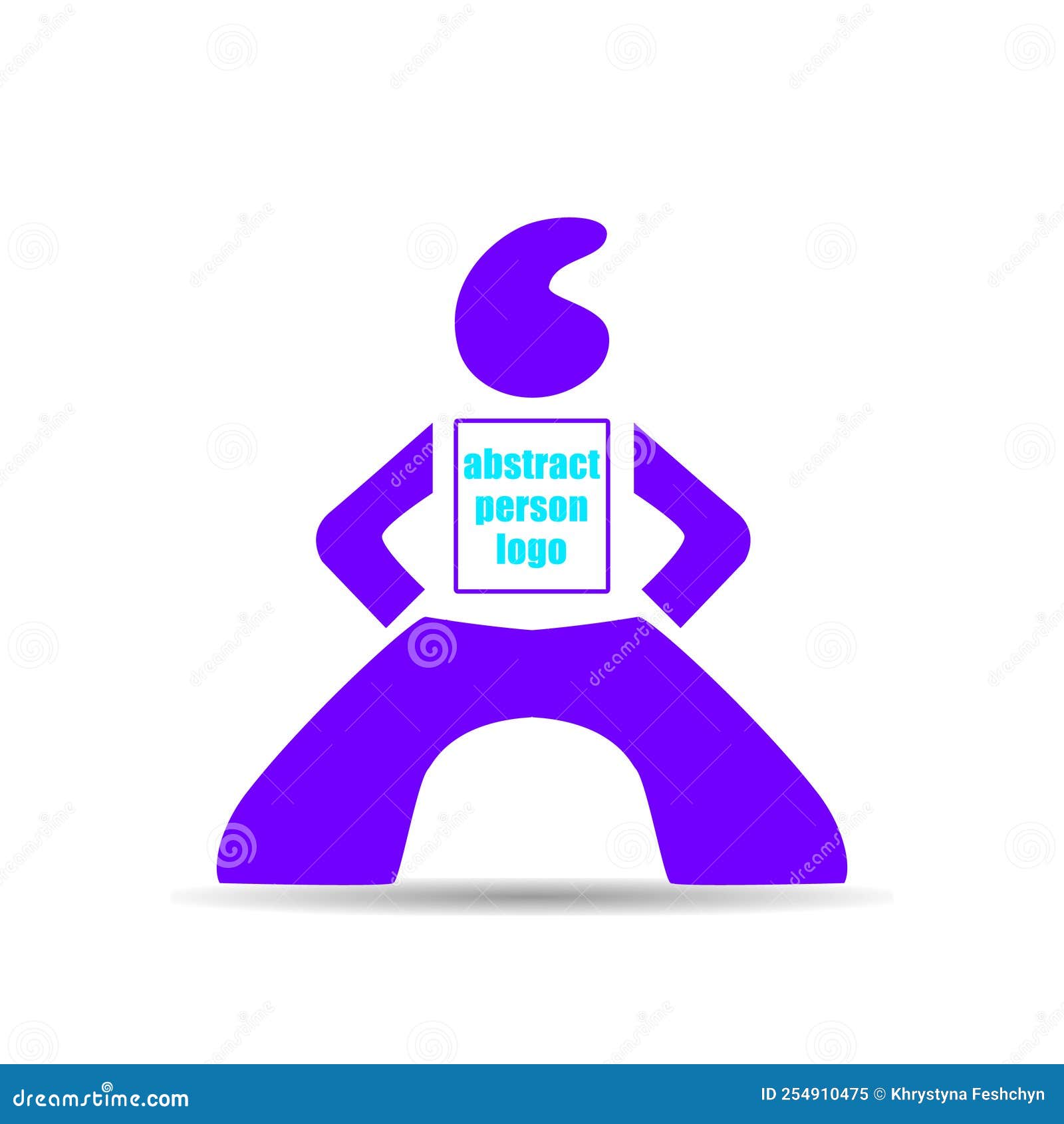 Abstract Silhouette Geometric Person. Stylized Human Vector Design ...