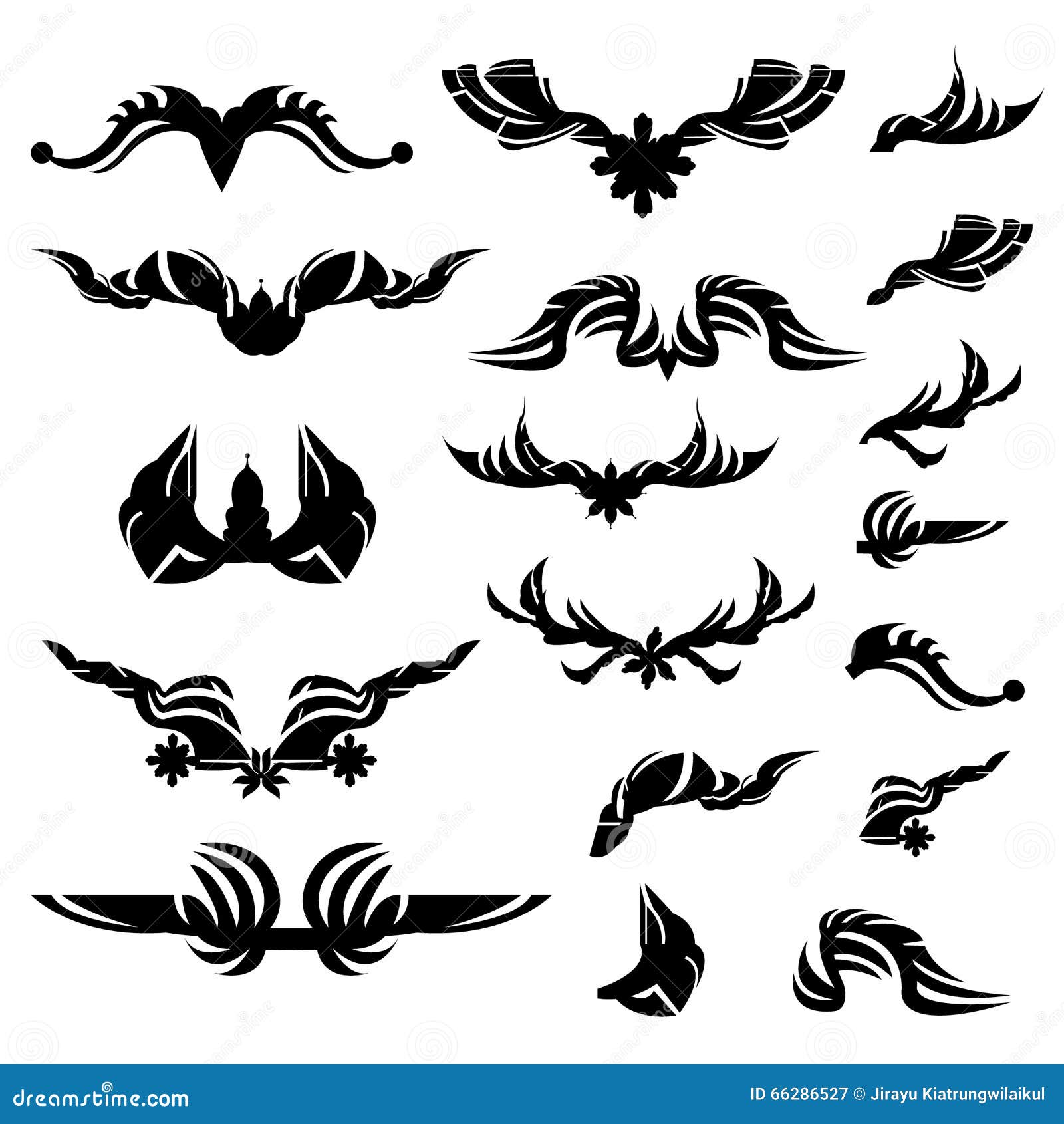 Abstract Silhouette Vector 6 Stock Vector - Illustration of tattoo ...