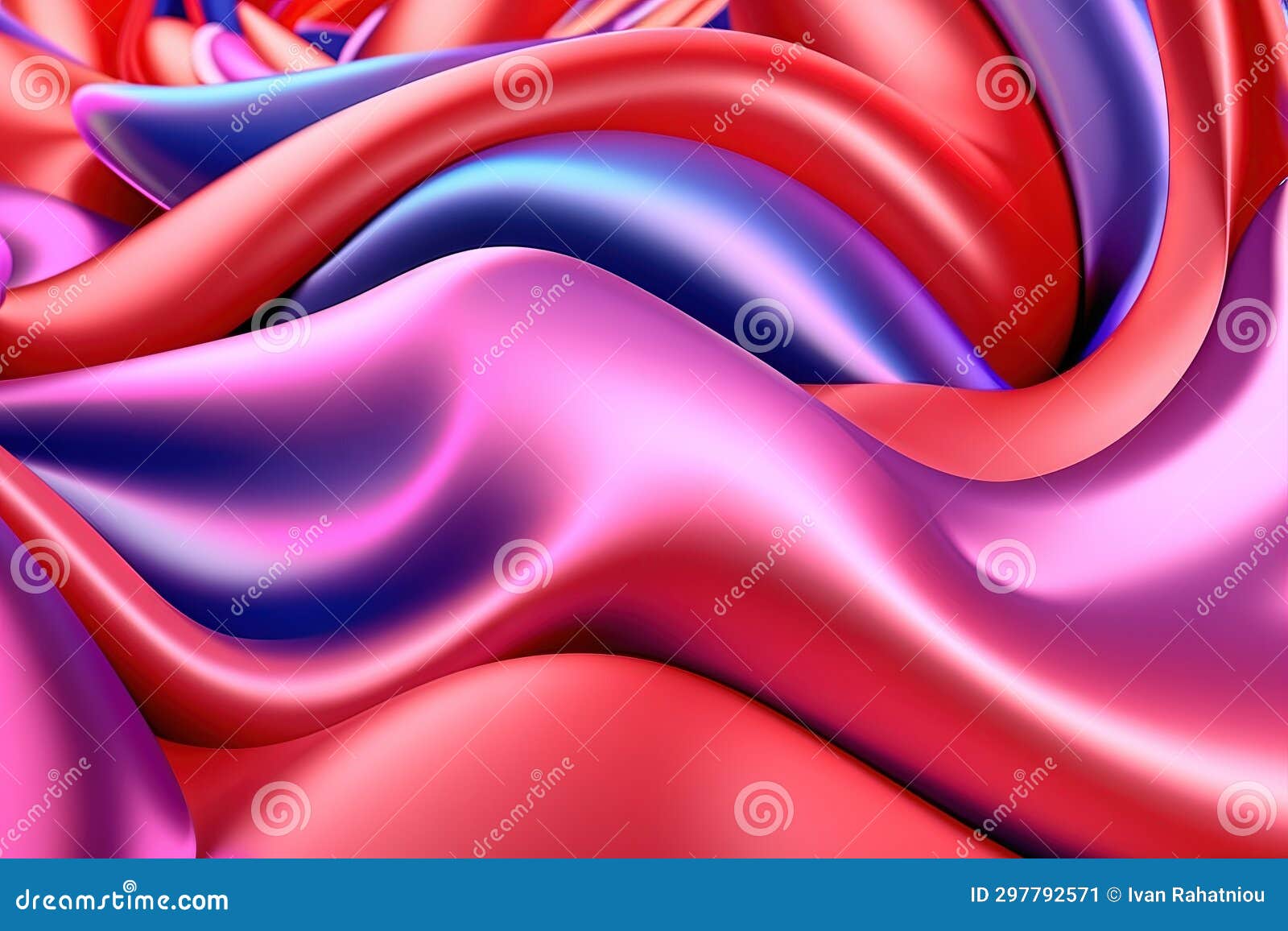 Abstract Silk Wavy Background. Colorful Glossy Palette Stock ...