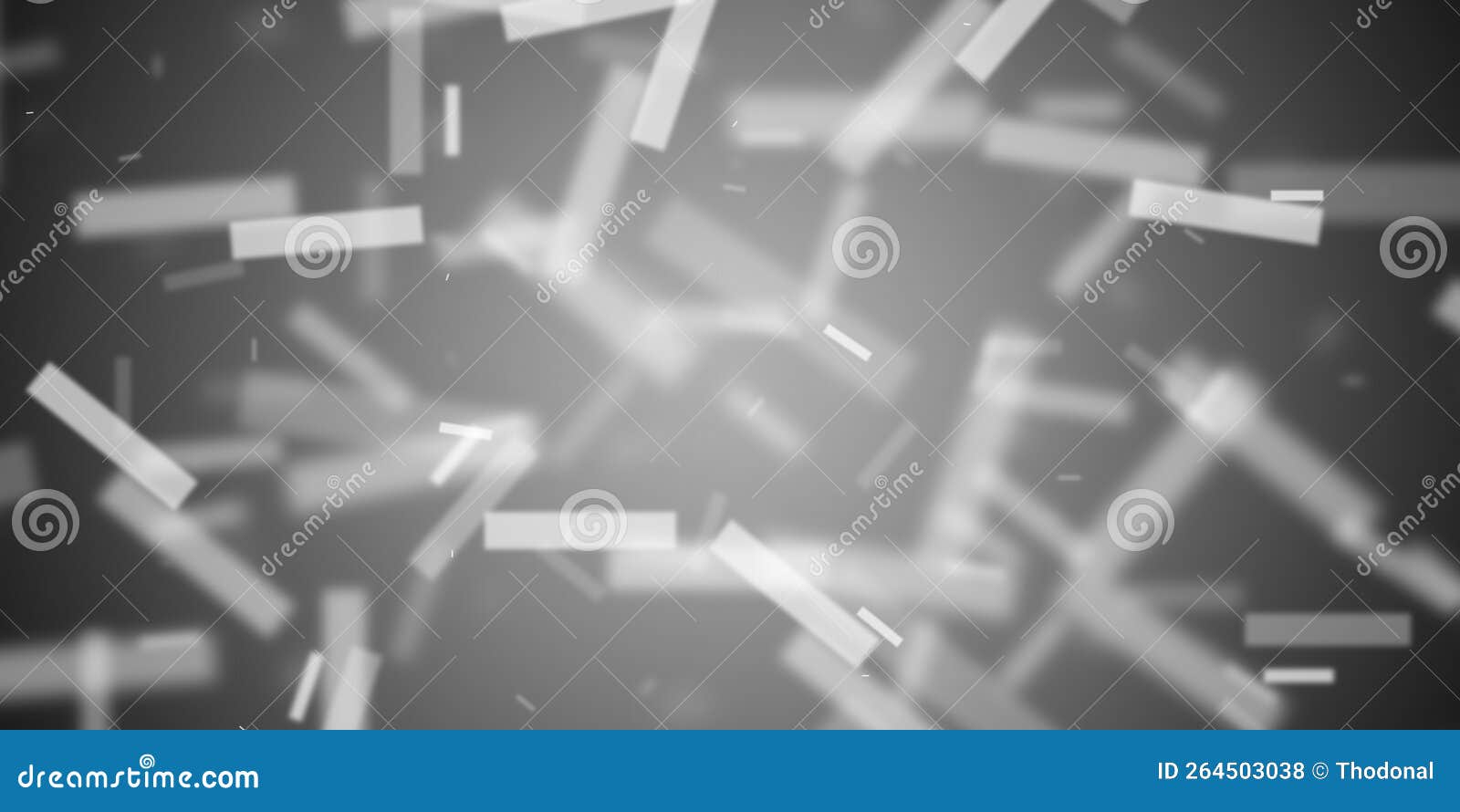 Abstract Silver Background with Flying Rectangular Shapes Stock ...