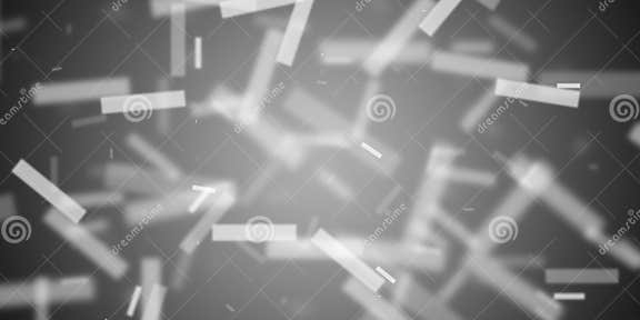 Abstract Silver Background with Flying Rectangular Shapes Stock ...