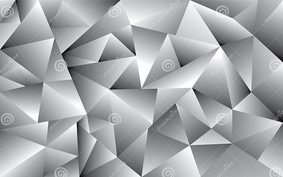 Abstract Silver Color Geometric Background Stock Vector - Illustration ...