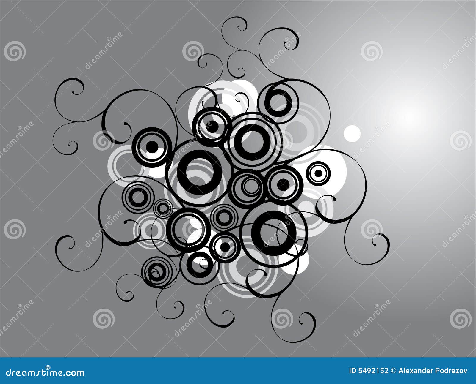 Abstract silver design. stock vector. Illustration of artistic - 5492152