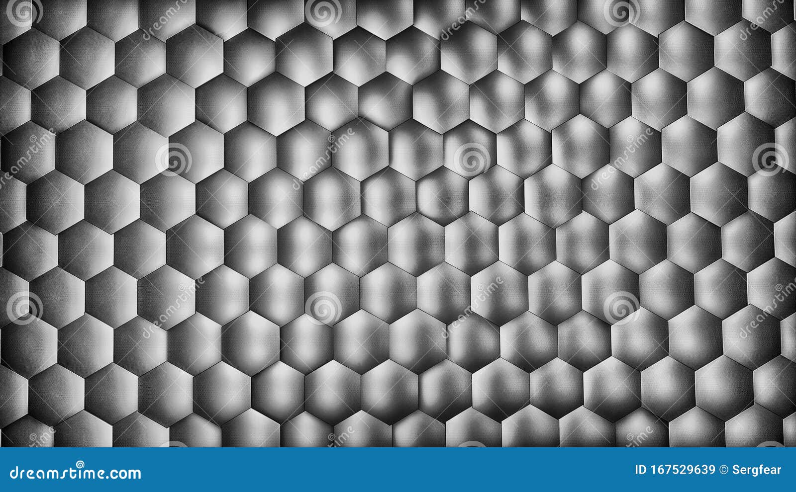 Abstract Silver Hexagon Background with Metal Texture. Polygonal ...