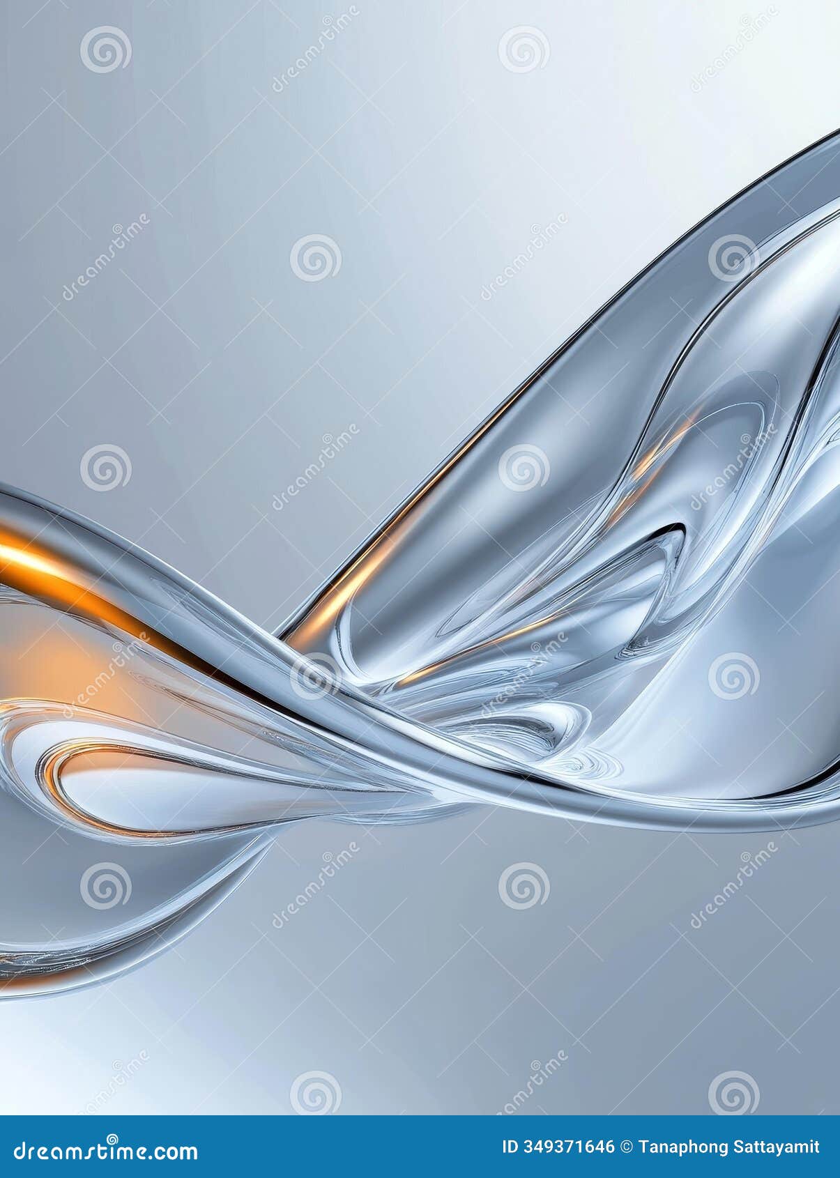 Abstract Silver Liquid Flow Elegant Flowing Silver Liquid Abstract ...