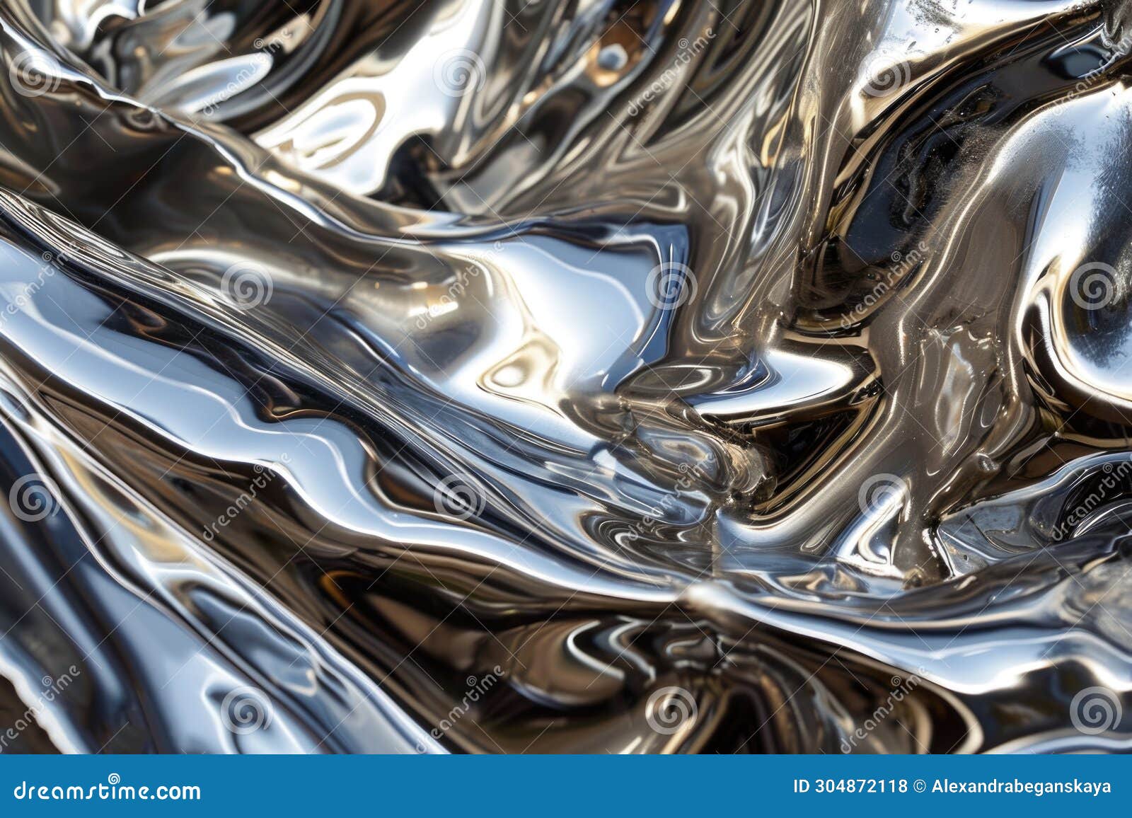 Abstract Silver Liquid Texture Stock Illustration - Illustration of ...