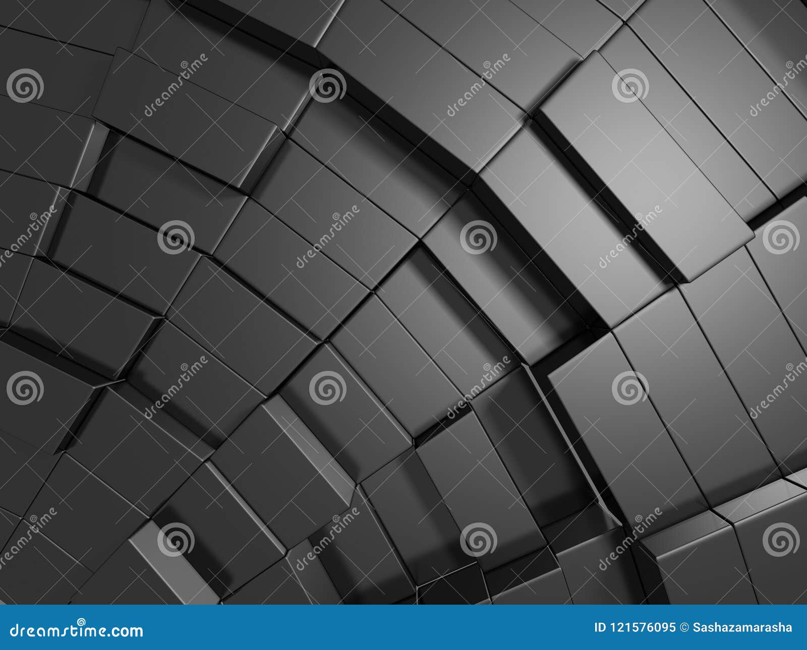 Abstract Silver Metal Cubes Background Stock Illustration ...