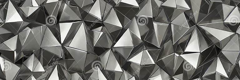Abstract Silver Polygon Triangles on White Background Design Ai ...