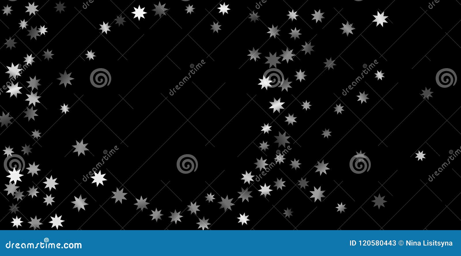Abstract Silver Star Of Confetti Stock Vector Illustration Of