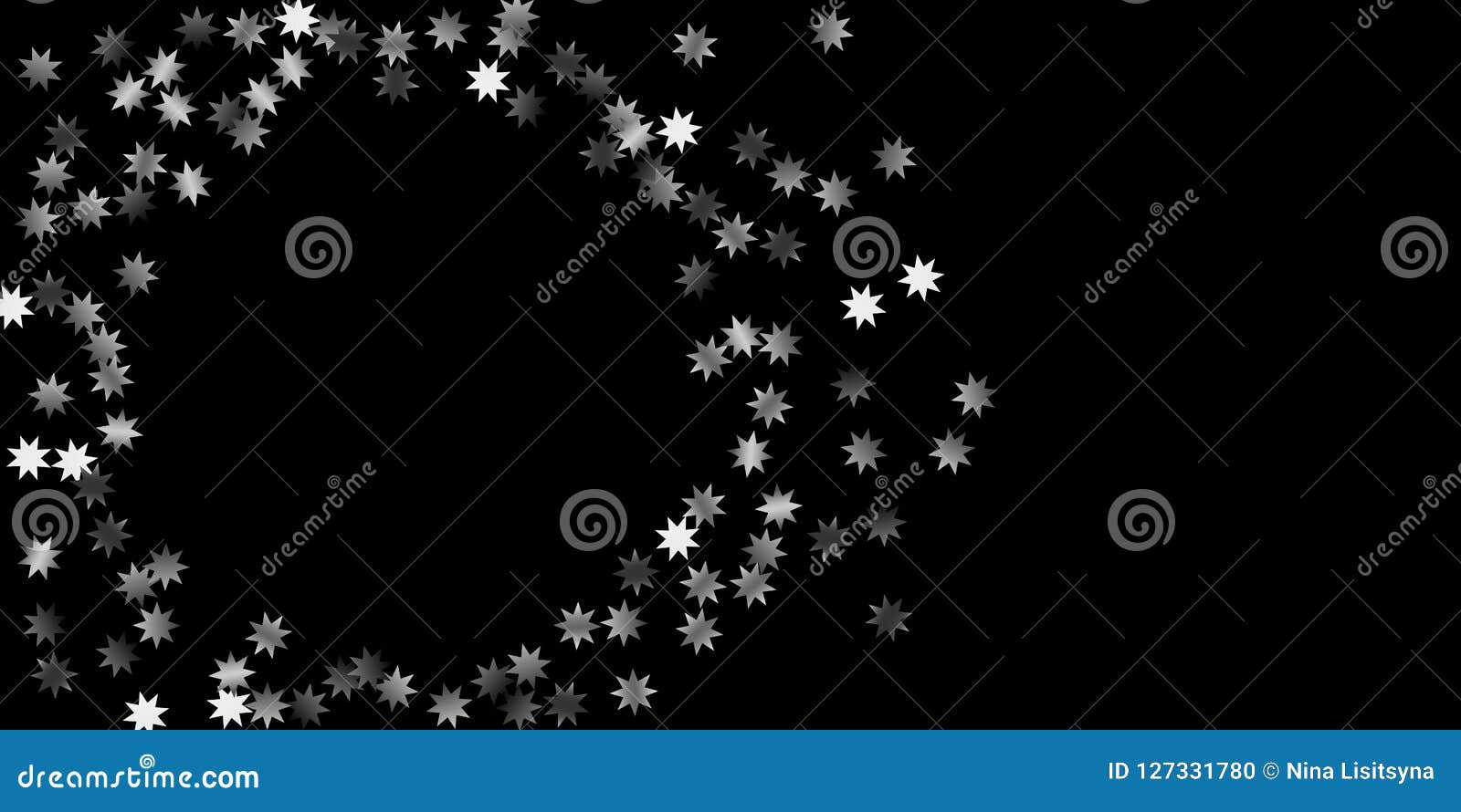Abstract Silver Star Of Confetti Stock Vector Illustration Of