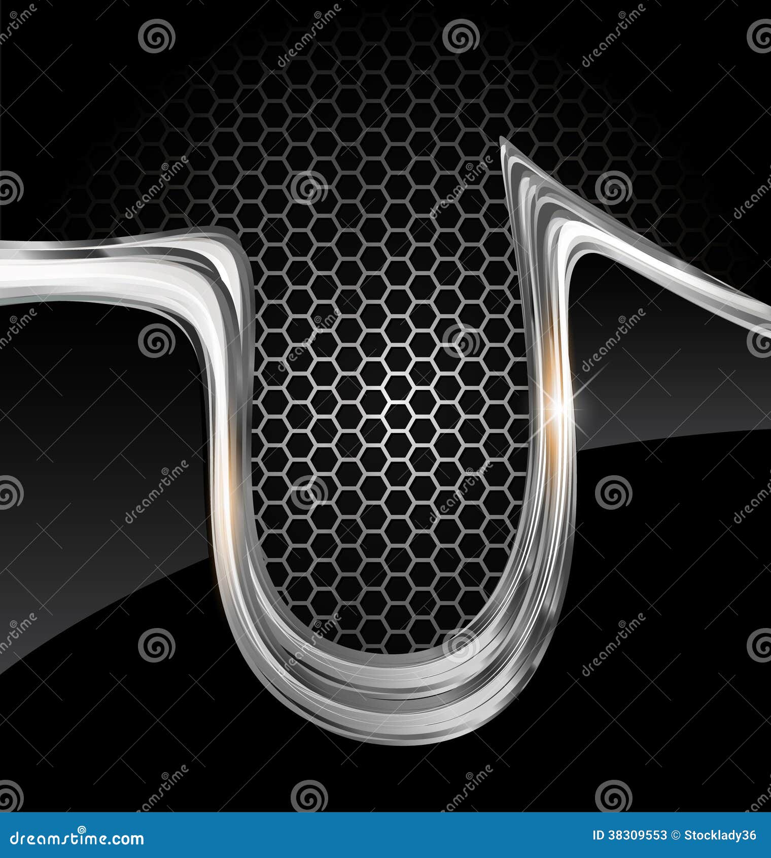 Abstract Silver Technology Background Stock Illustration - Illustration ...