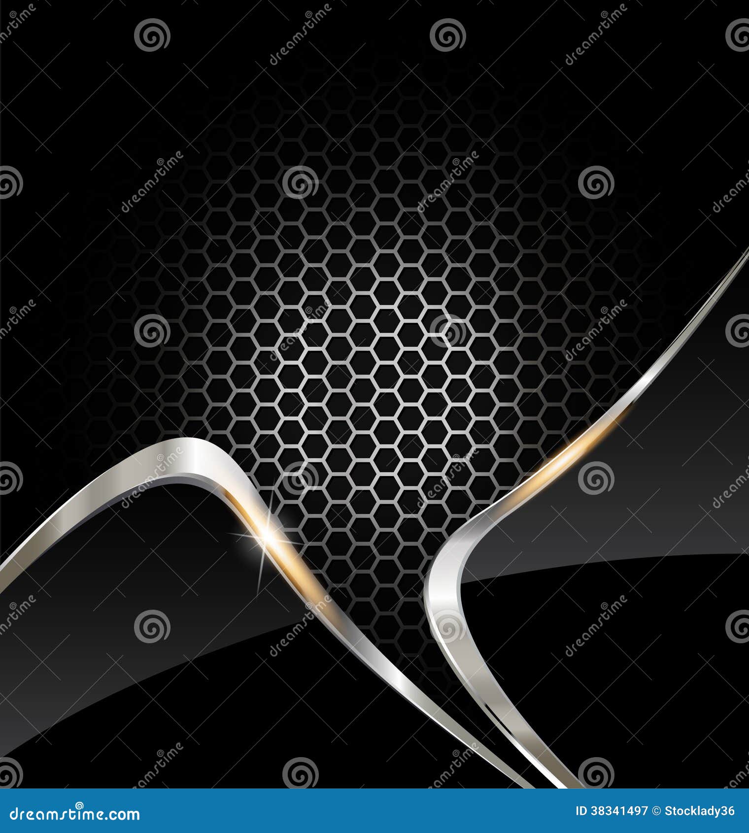 Abstract Silver Technology Background Stock Illustration - Illustration ...