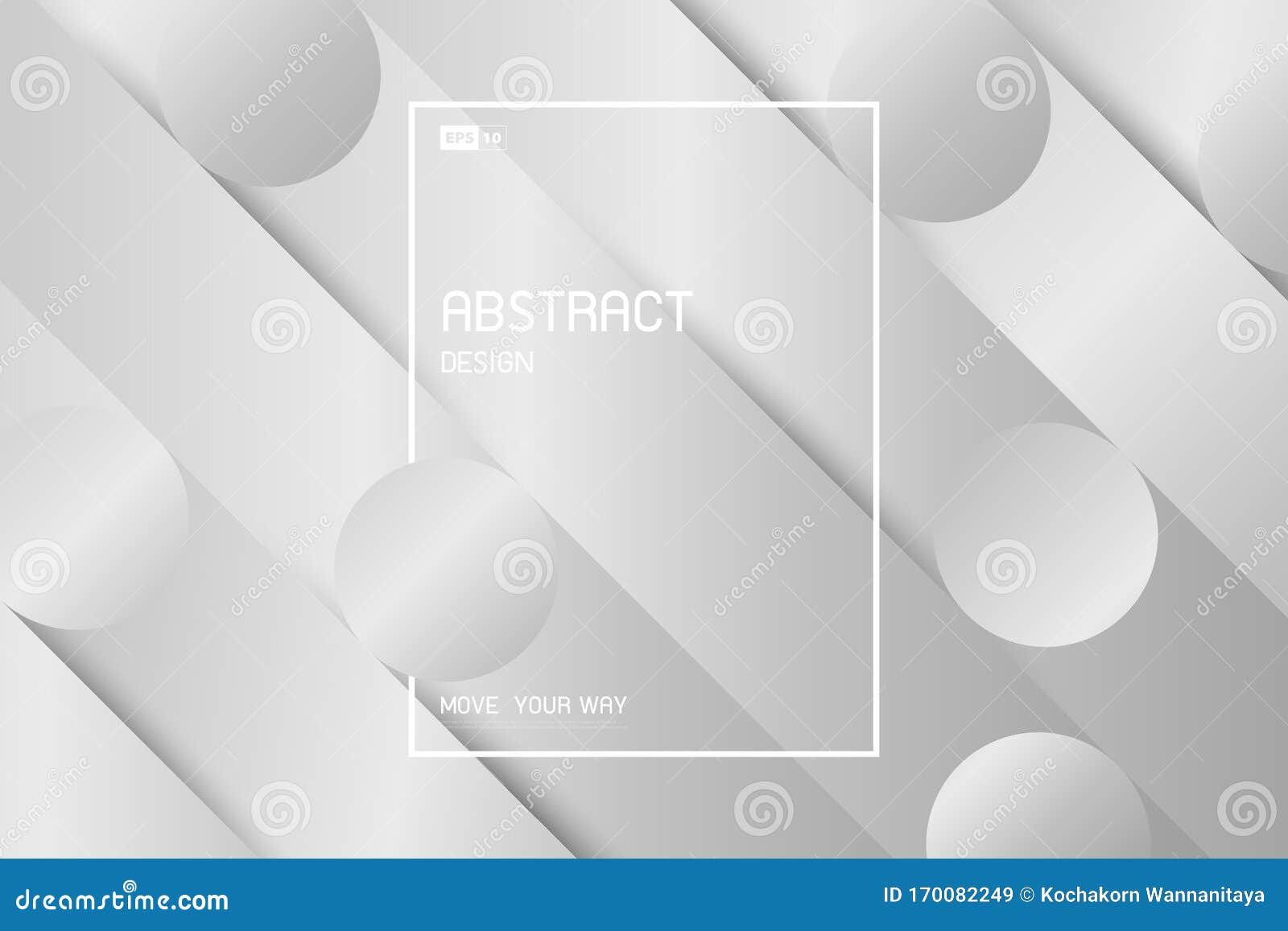 Silver Template Background. Luxury Label Design Element. Vector ...