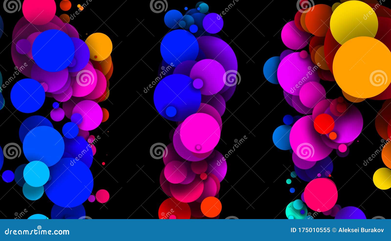 Abstract Simple Background with Beautiful Multi-colored Circles or ...