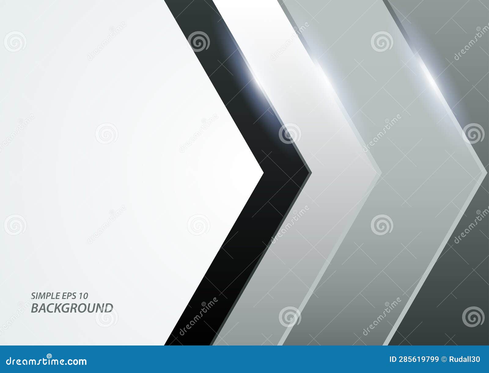Abstract Simple Background of Black and White Angle Arrow Stock ...