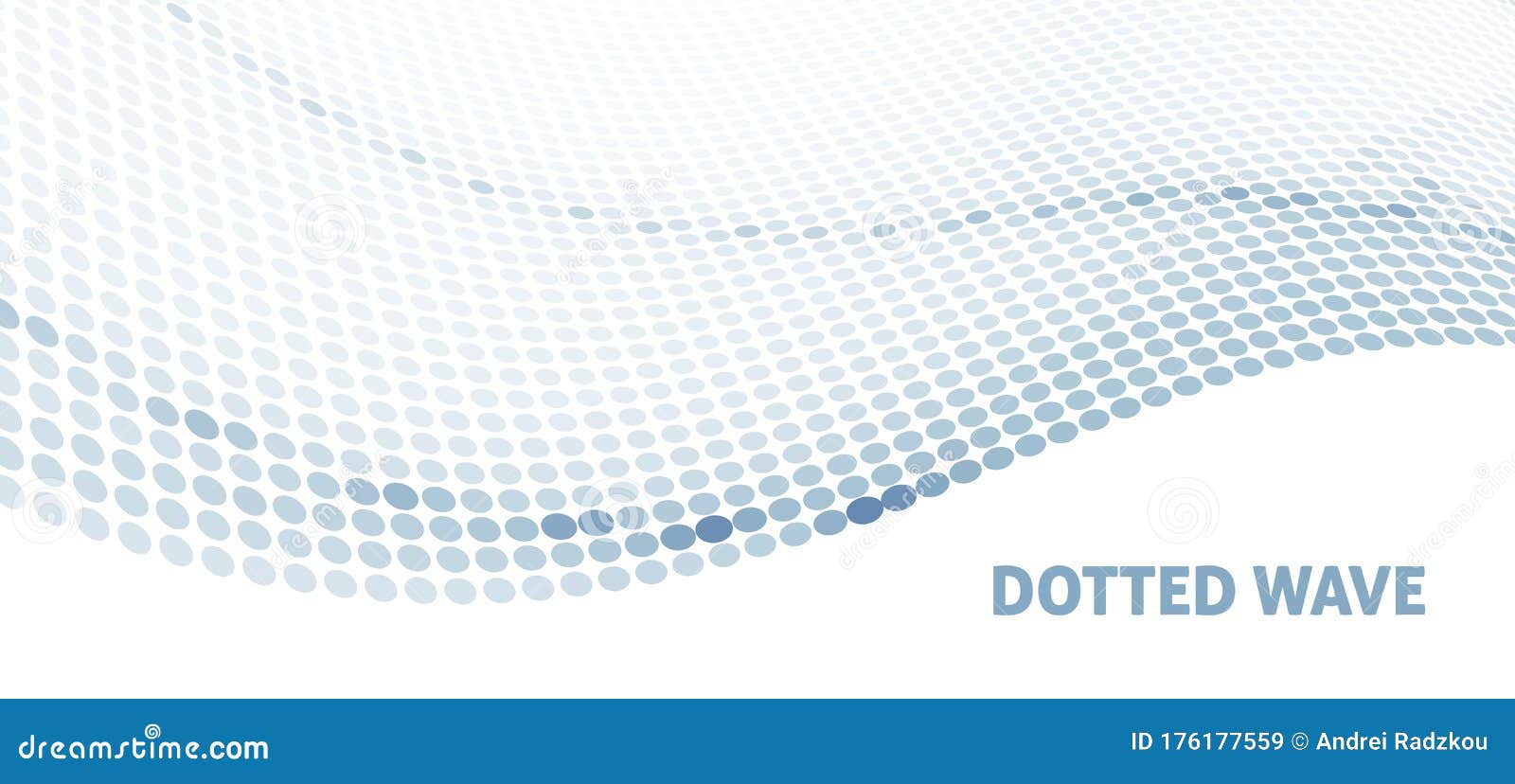 Simple Background with Dotted Wave. Vector Graphics Stock Vector ...