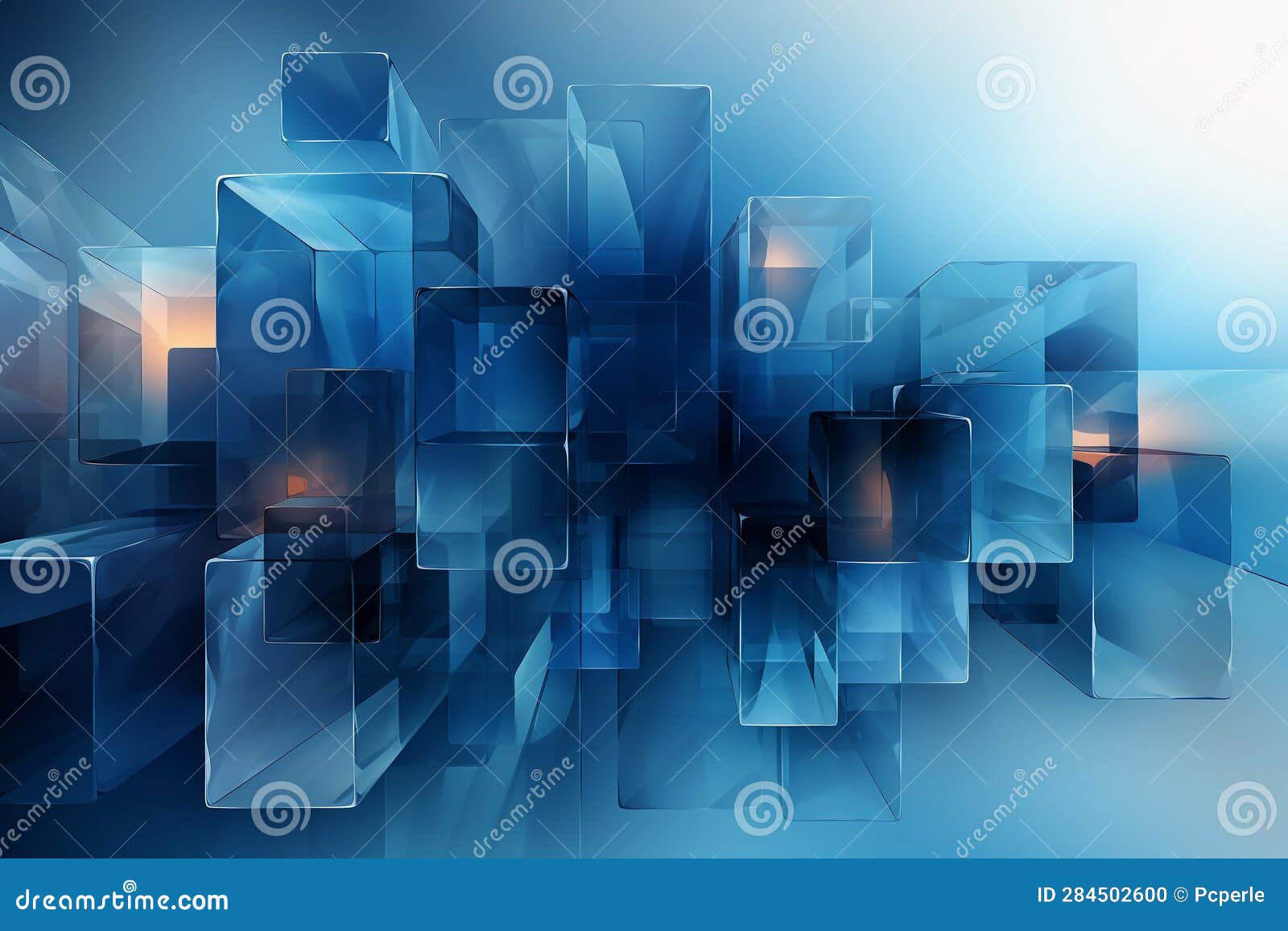 Simple Abstract Blue Thumbnail Background. Generative AI Stock ...