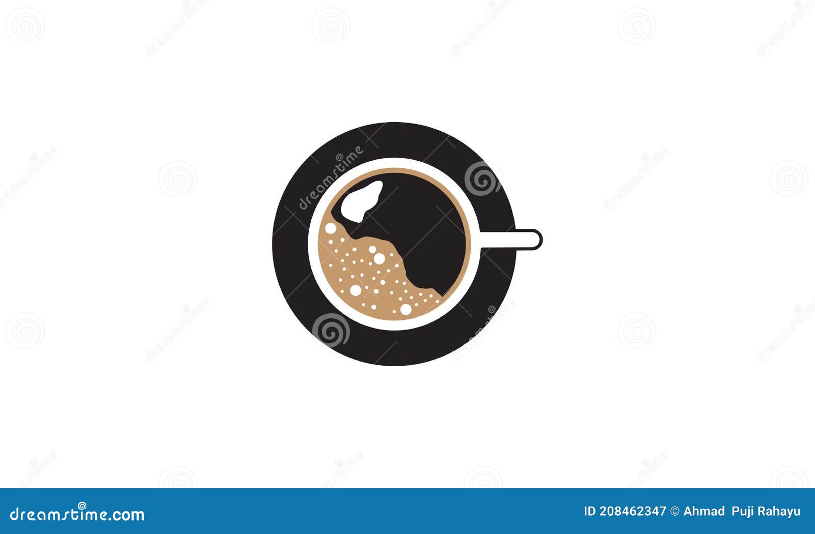 Abstract Simple Coffee and Cup Circle Logo Symbol Icon Vector Graphic ...
