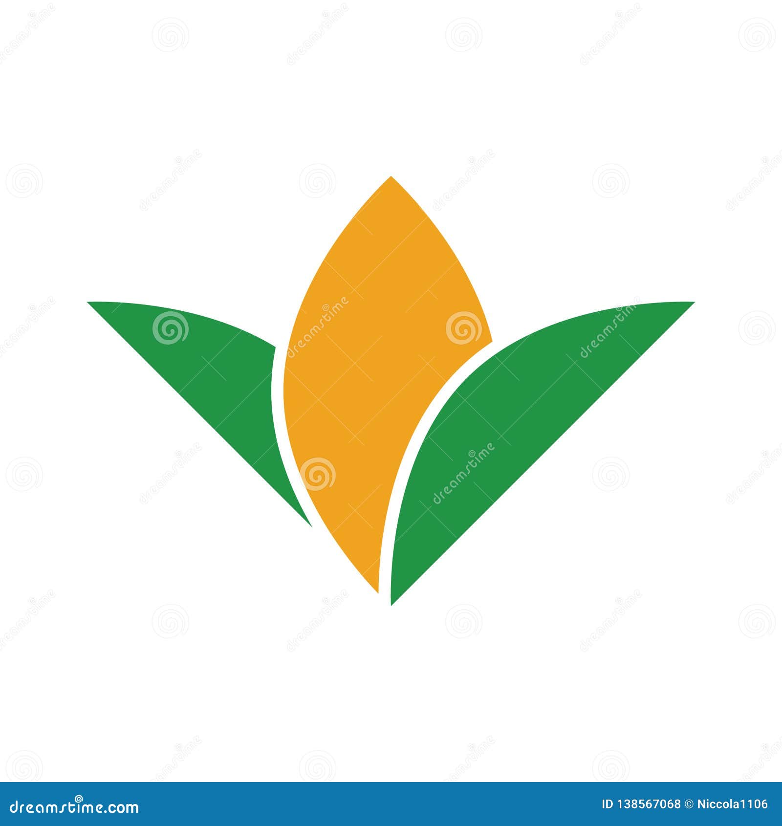 Abstract Simple Corn Logo Sign Stock Vector - Illustration of vector ...