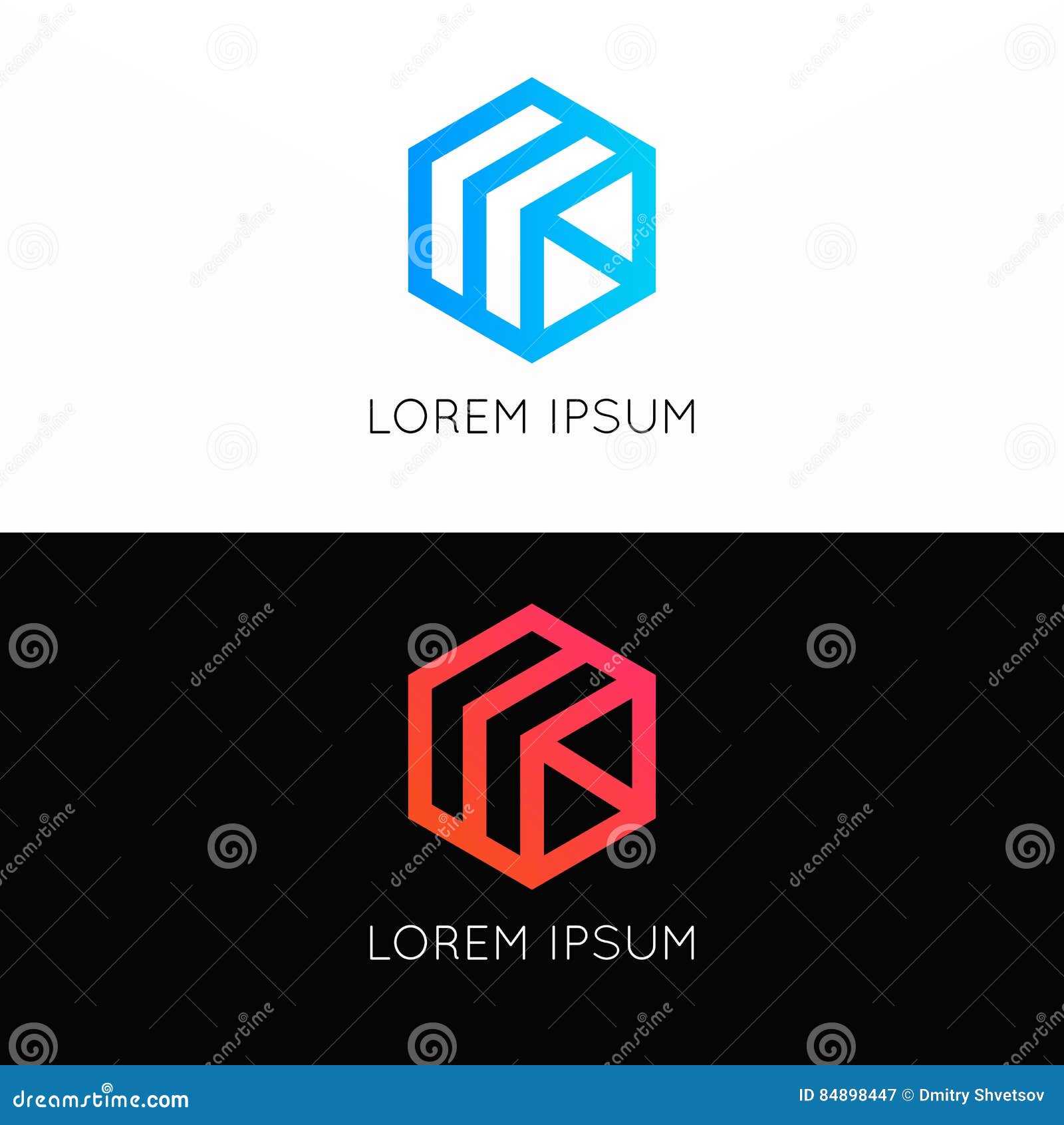 Abstract Simple Cube Logo Sign Company Icon Symbol Stock Illustration ...