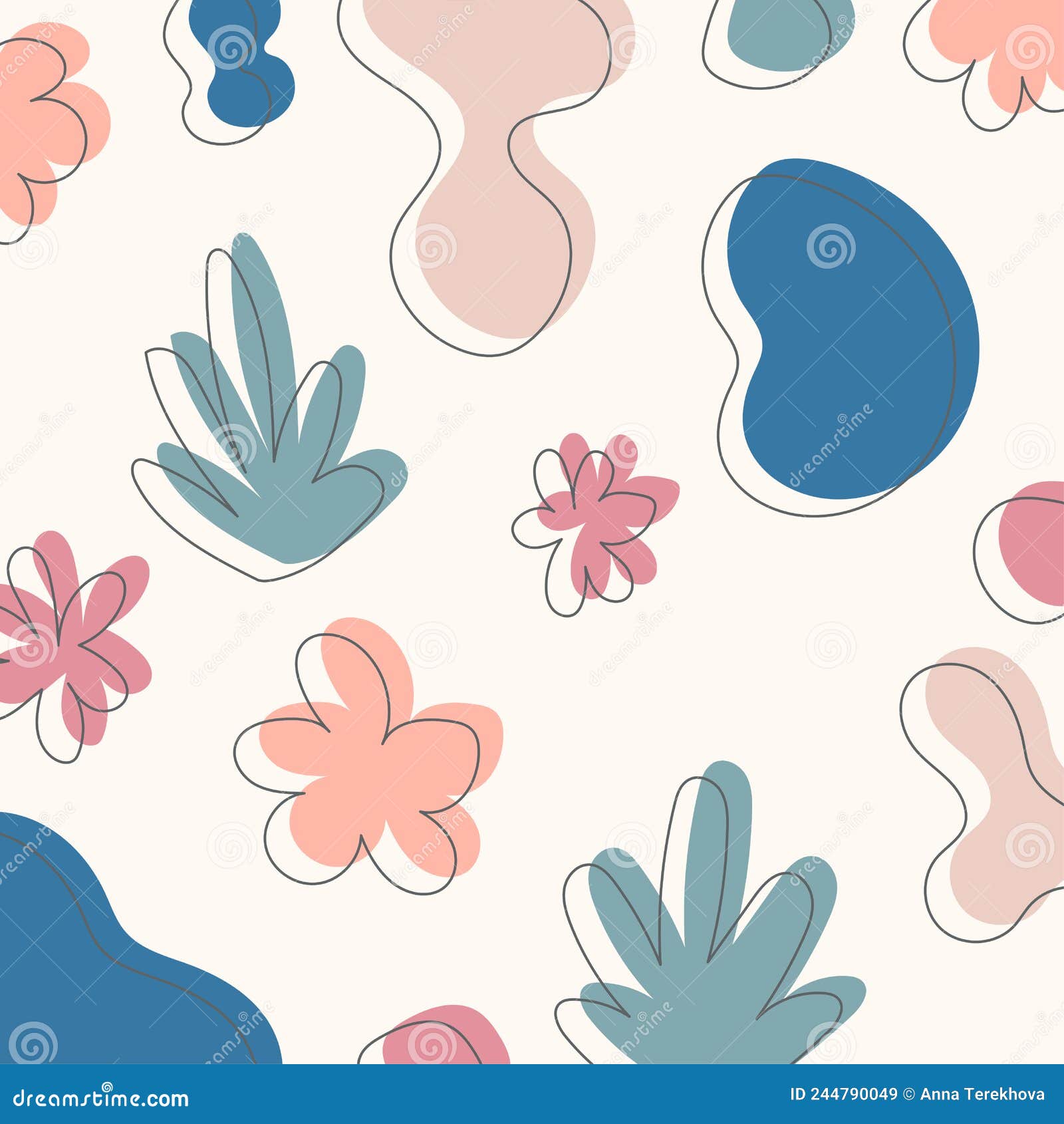 Abstract Simple Design Painting and Flat Vector Stock Vector ...