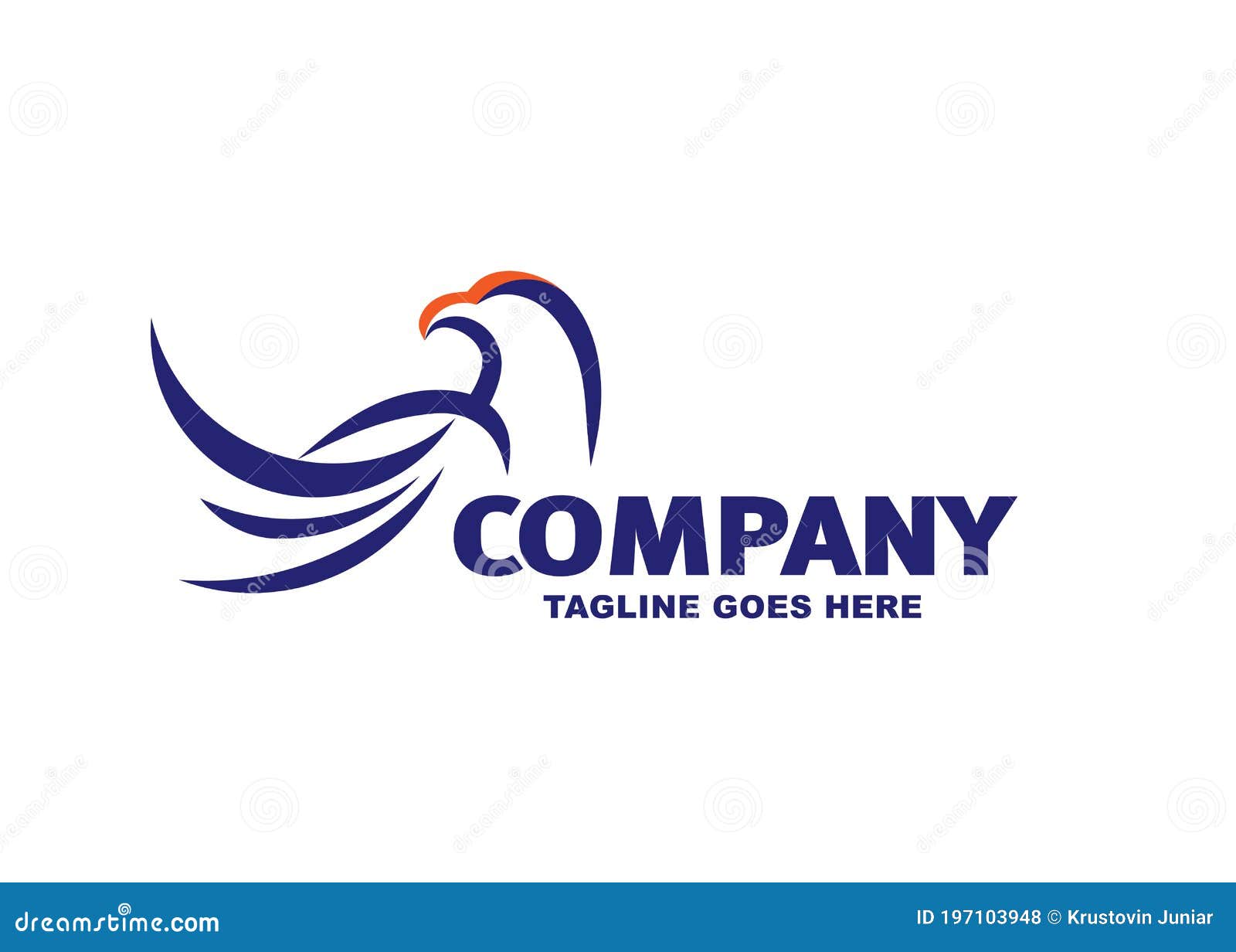 Abstract Simple Eagle Logo Design Stock Vector - Illustration of logo ...