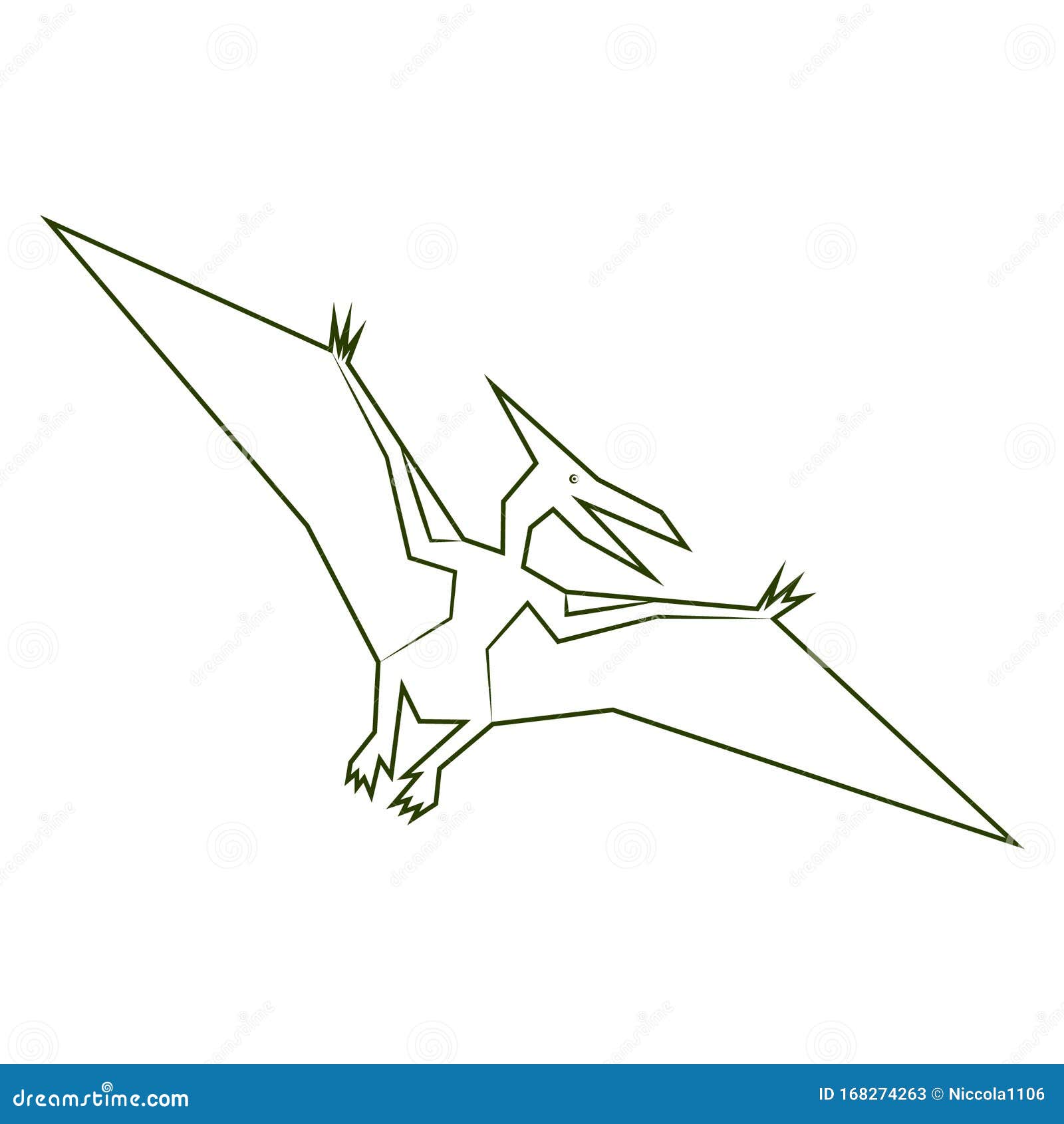 Simple Pterodactyl Drawing
