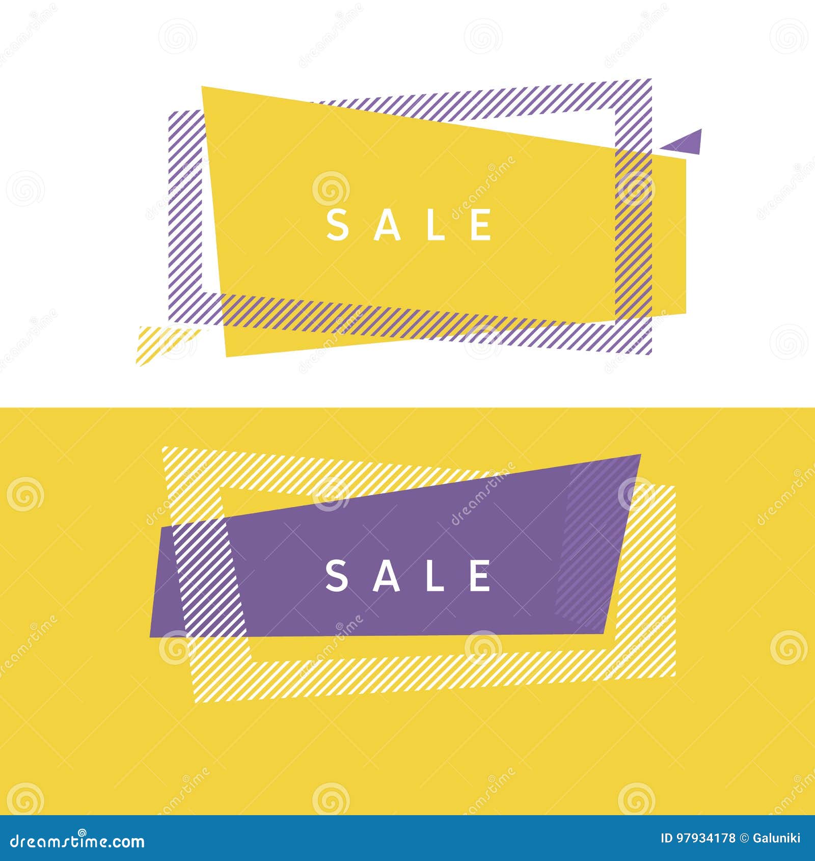 Abstract Simple Geometry Header Stock Vector - Illustration of geometry ...