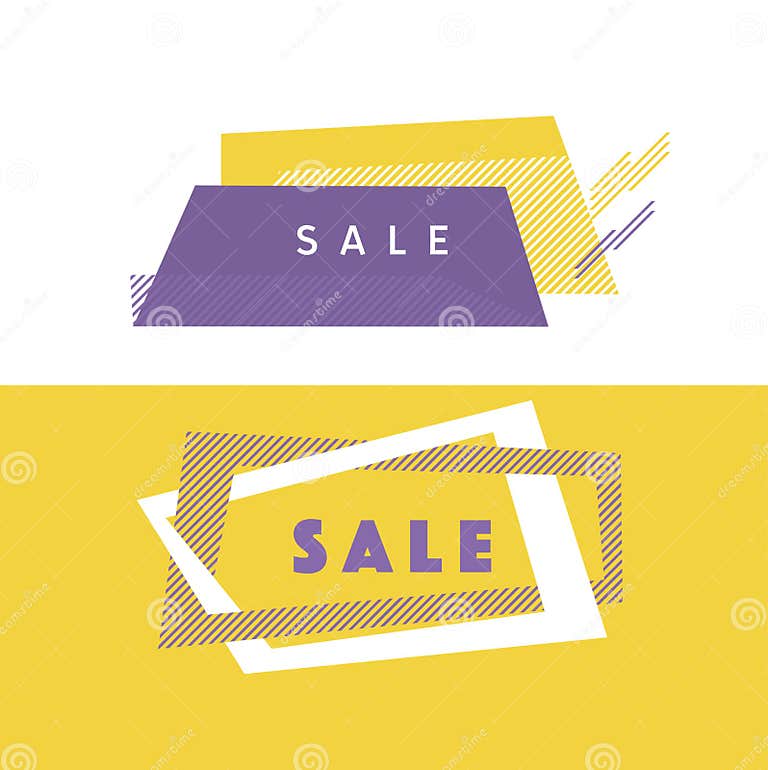 Abstract Simple Geometry Header Stock Vector - Illustration of ...
