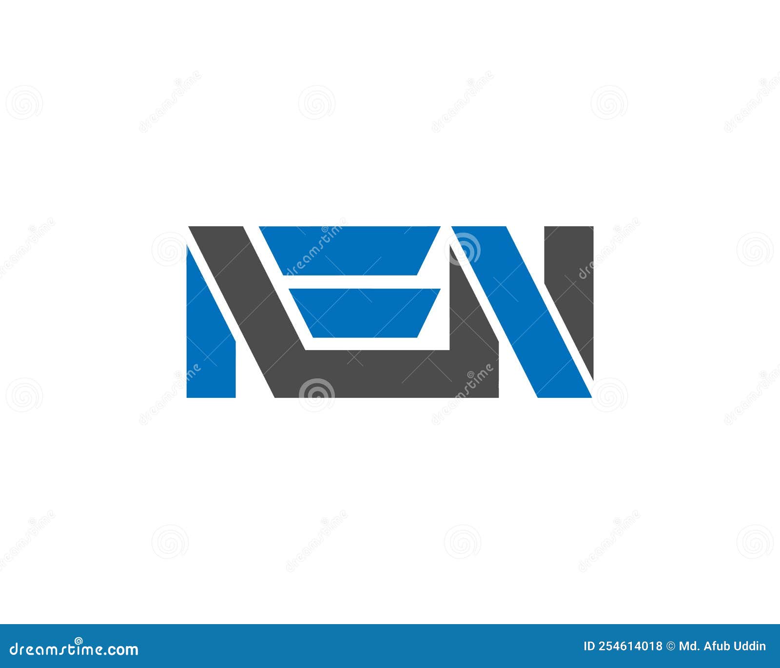 Abstract Simple Letter NEN Logo Design Vector Illustration ...