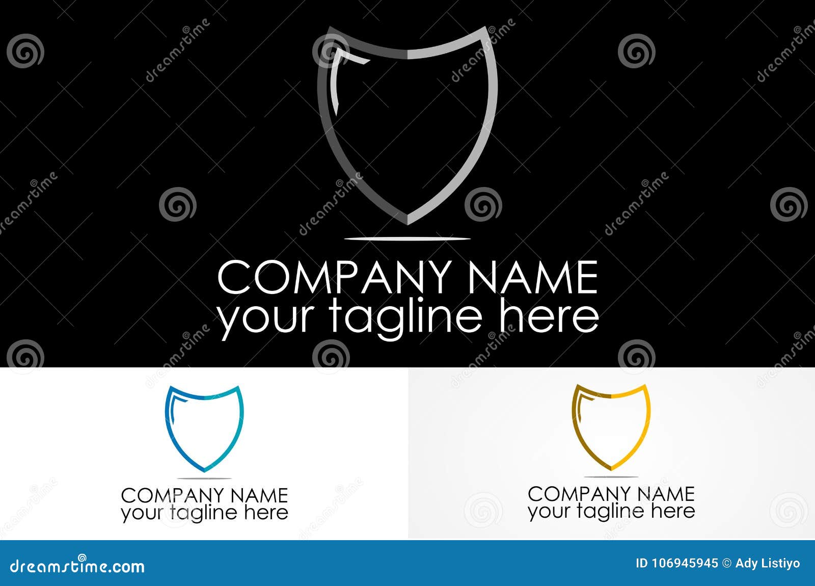Shield mono crome logo stock illustration. Illustration of branding ...