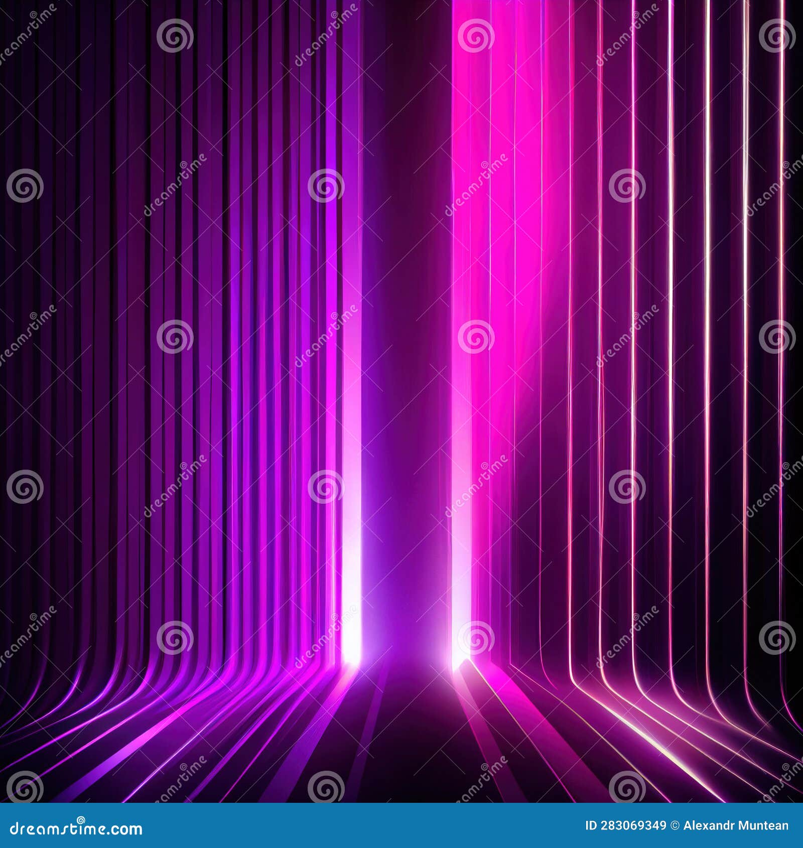 Abstract Simple Neon Background, Ultra Violet Rays. Stock Image - Image ...