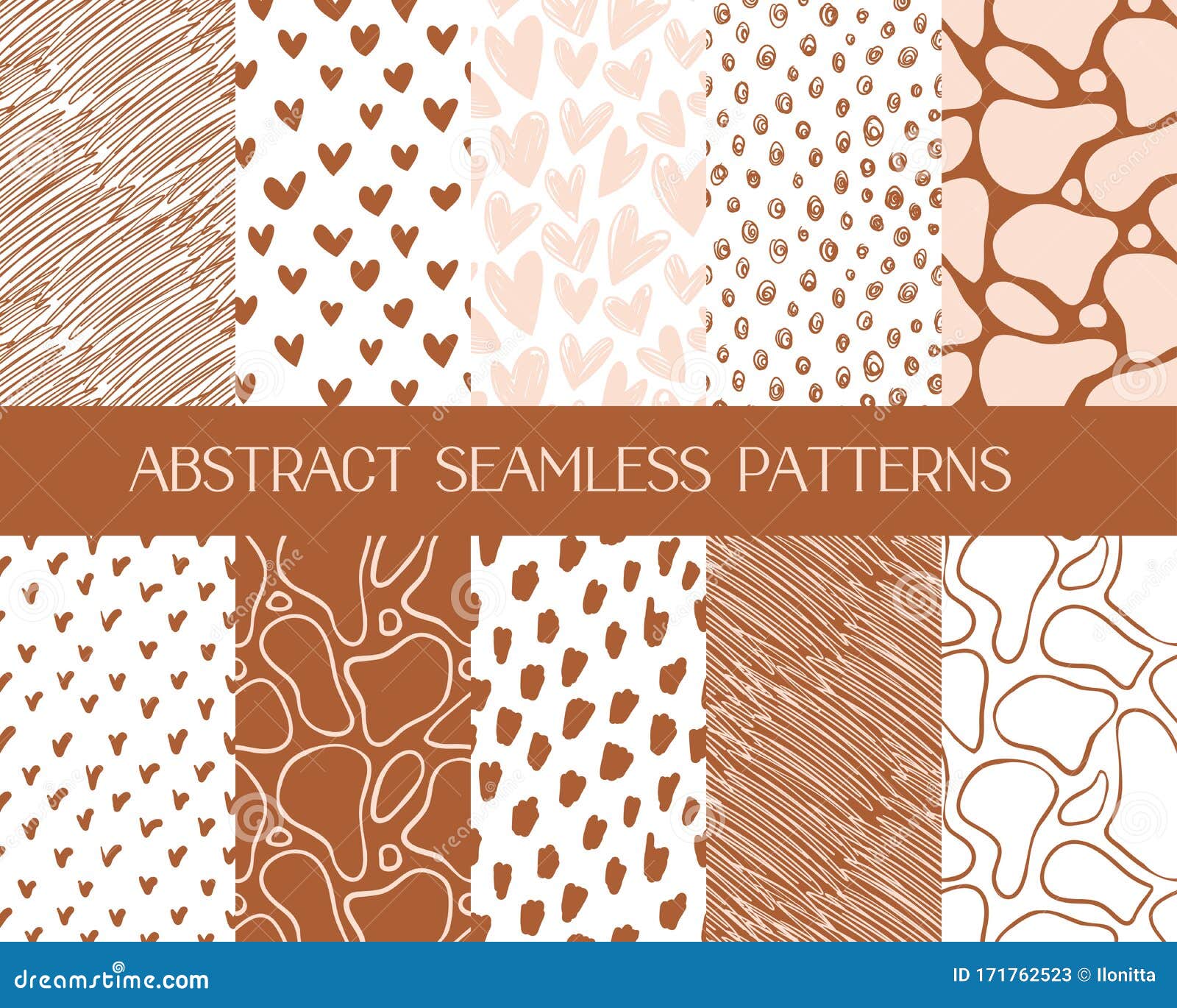 Abstract Simple Patterns, Seamless Backgrounds Stock Vector ...