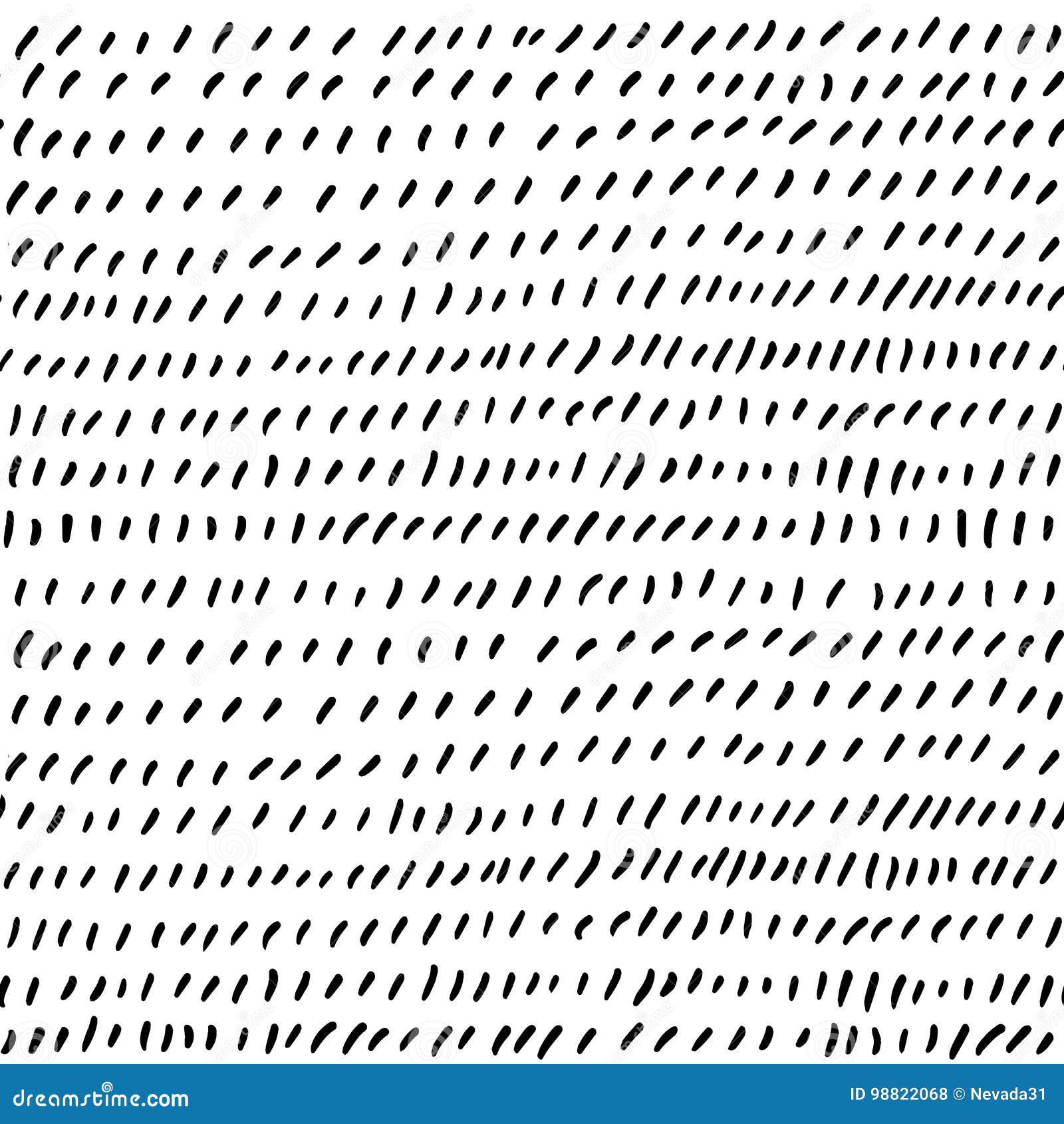 Abstract Simple Seamless Texture with Hand Drawn Dashes Stock Vector ...