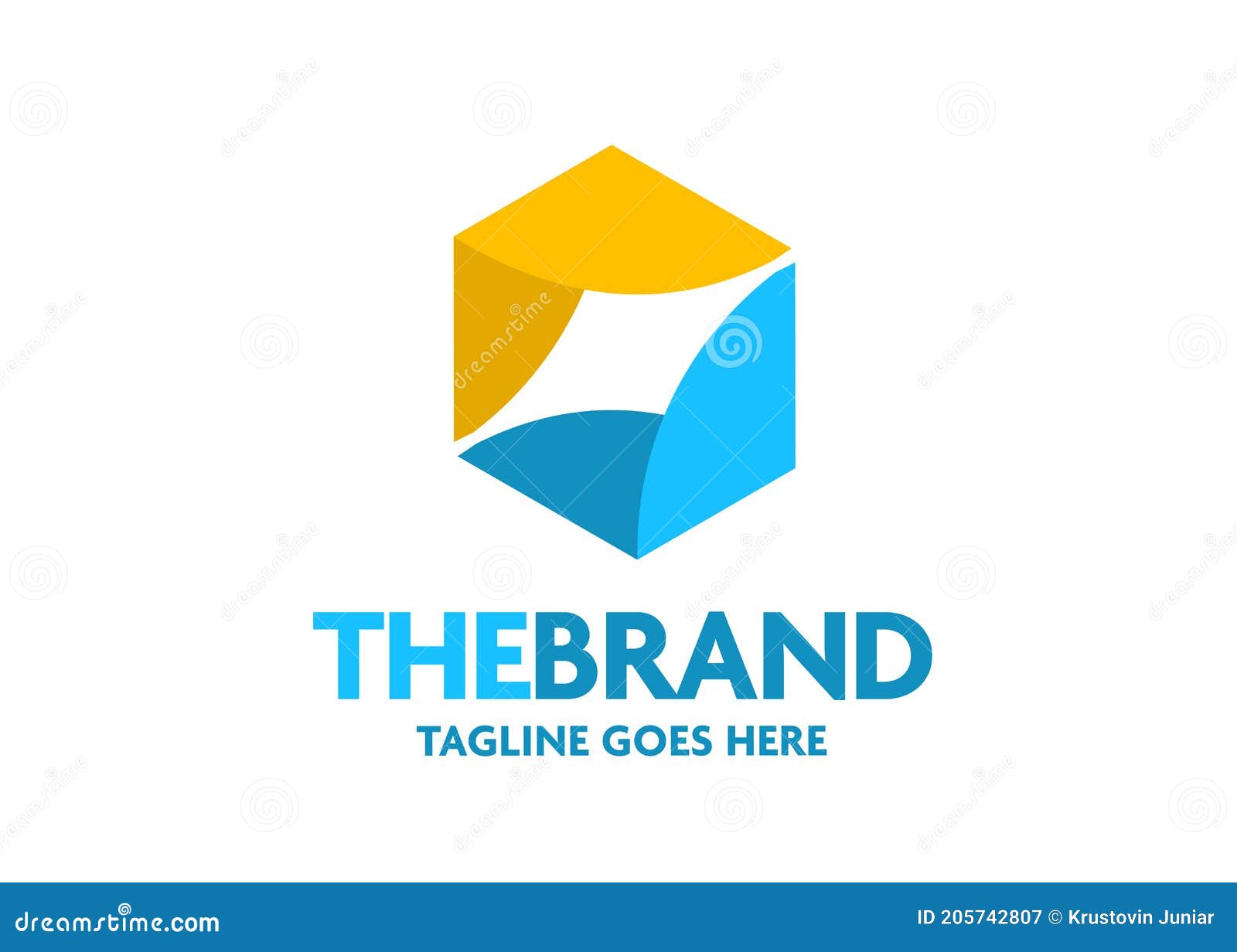 Abstract Simple Square Box Color Logo Stock Vector - Illustration of ...