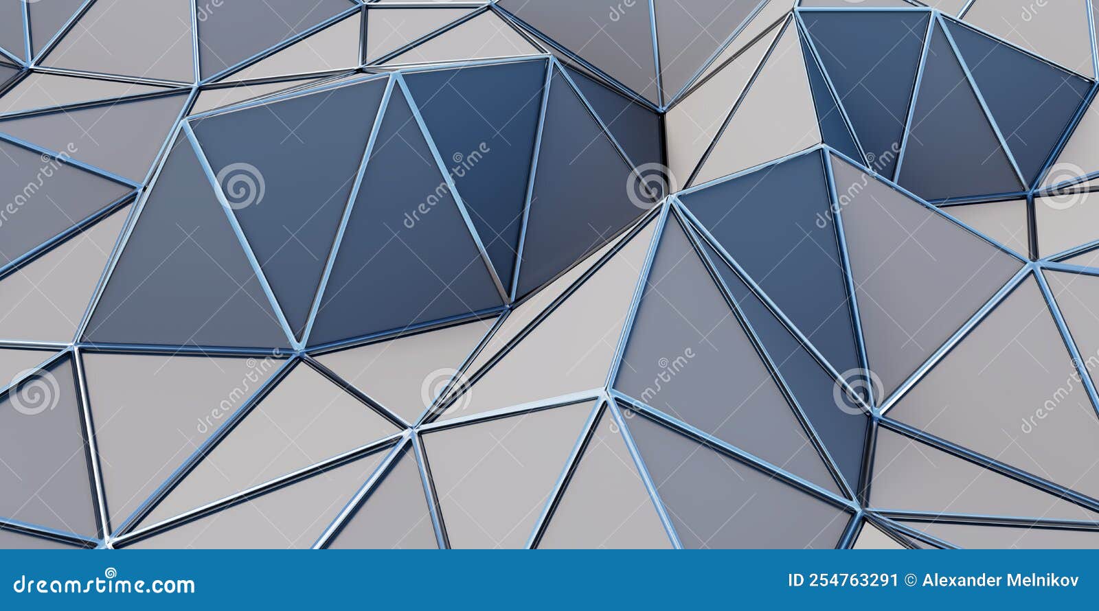 Abstract Simple Triangulated Wireframe Background. Stock Illustration ...