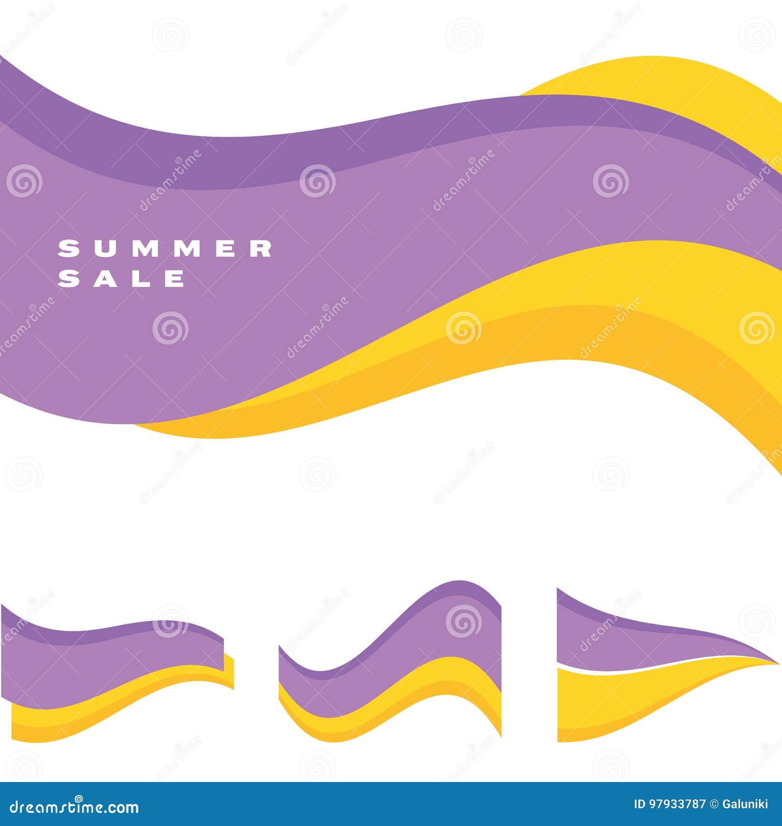 Abstract Simple Wave Header Vector Illustration. Stock Vector ...
