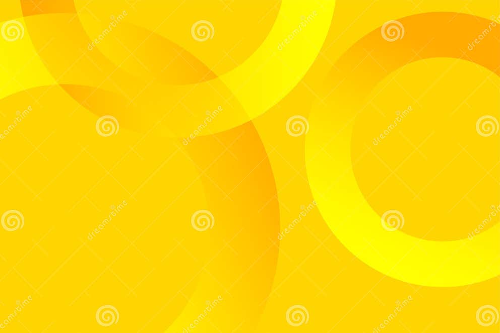Abstract and Simple Yellow Circle Shape Background Design Stock Vector ...