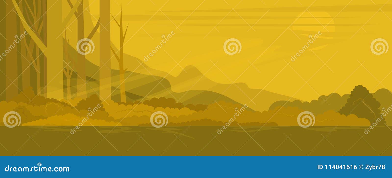 Abstract Single-tone Landscape Stock Vector - Illustration of abstract ...