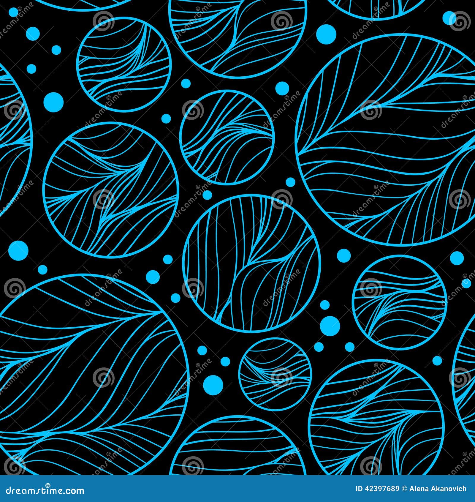 Abstract Sircles Seamless Pattern Stock Vector - Illustration of ...