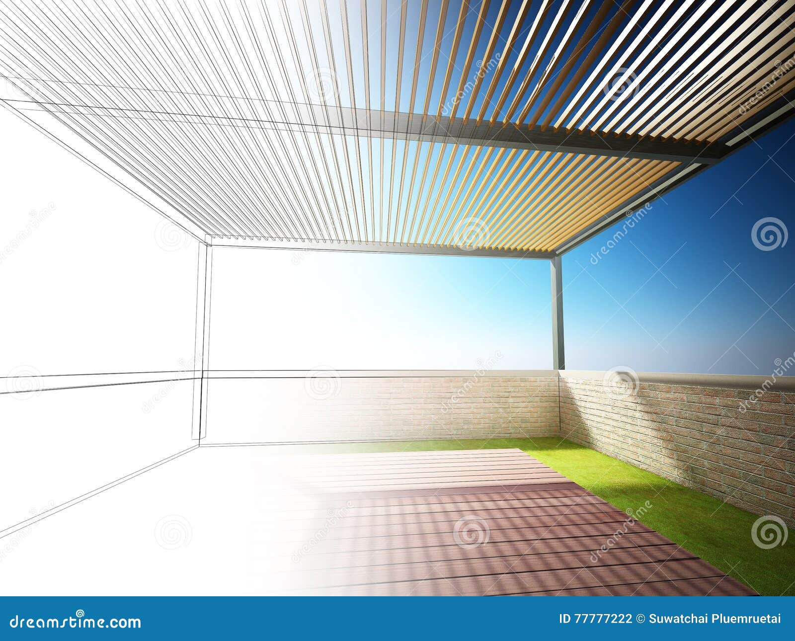 Abstract Sketch Design of Balcony Stock Illustration - Illustration of ...