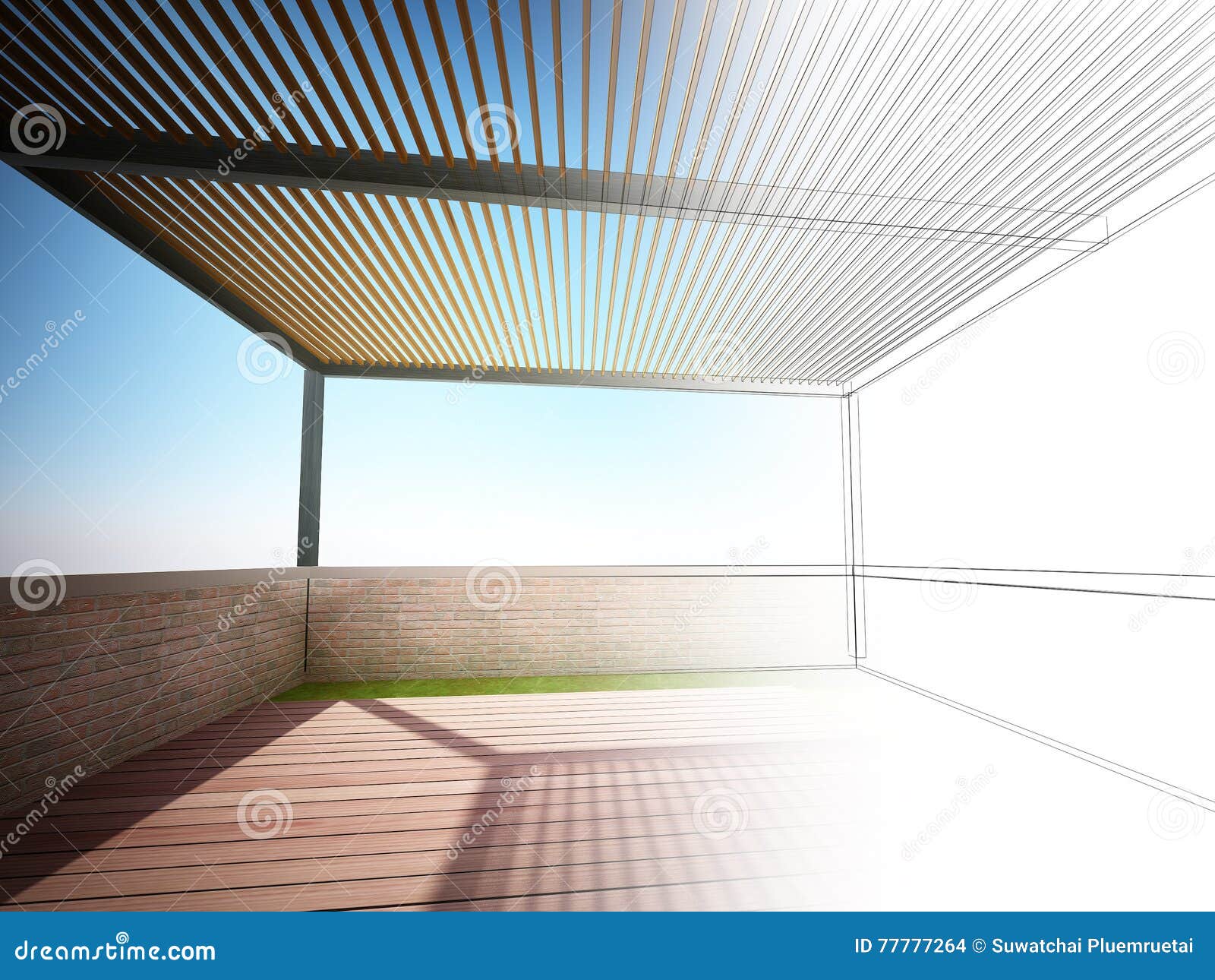 Abstract Sketch Design of Balcony Stock Illustration - Illustration of ...