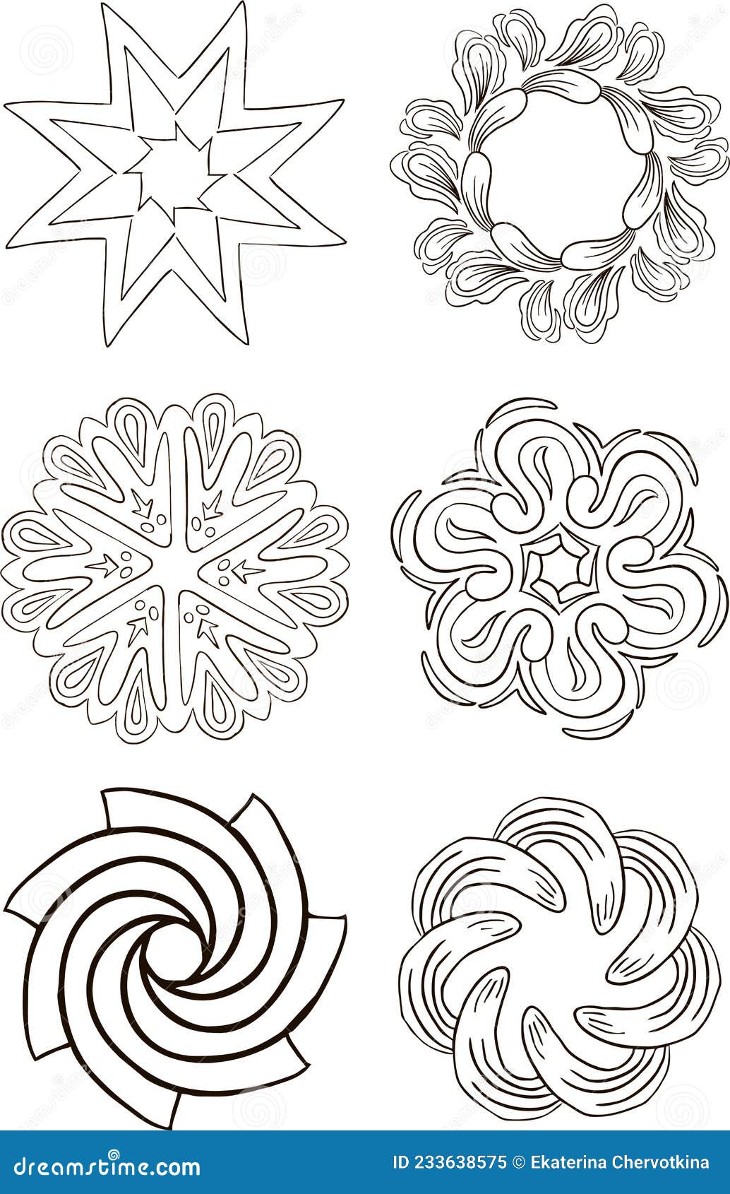 Abstract Sketch of a Doodle Element in a Vector Stock Vector ...