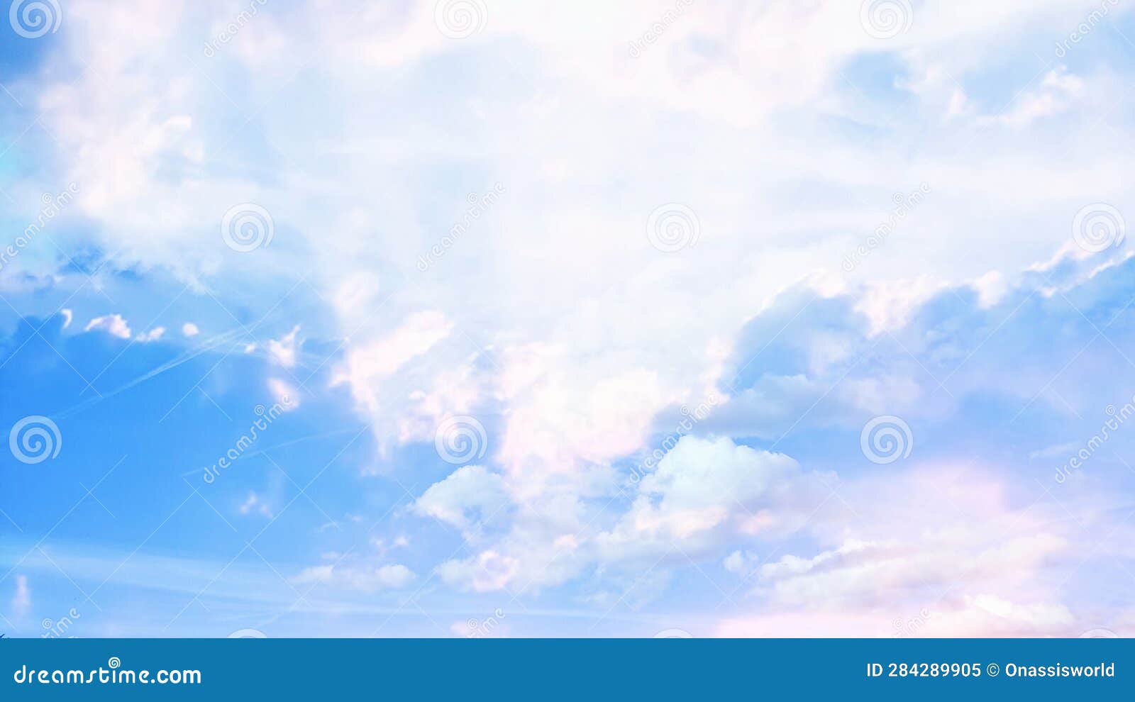 Abstract Skies Clouds. Dream Peace Summer Background Stock Illustration ...
