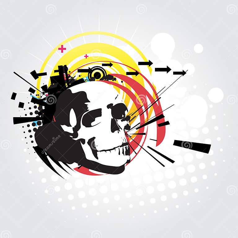 Abstract skull art stock vector. Illustration of skull - 14048470