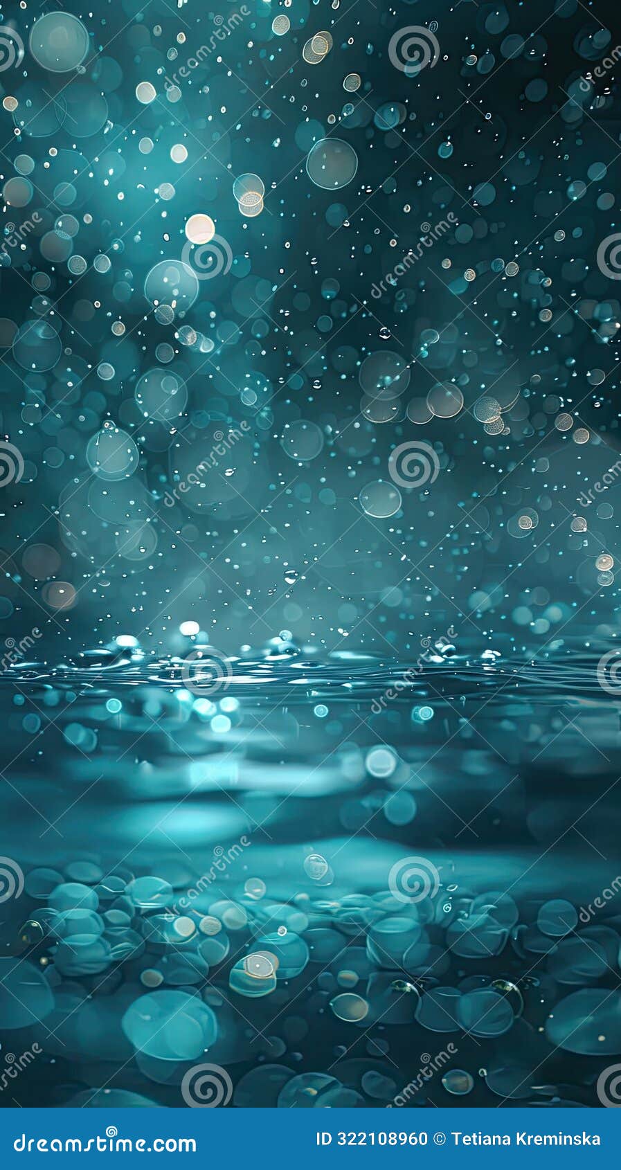 Abstract Sky Blue Background with Transparent Water and Delicate Water ...